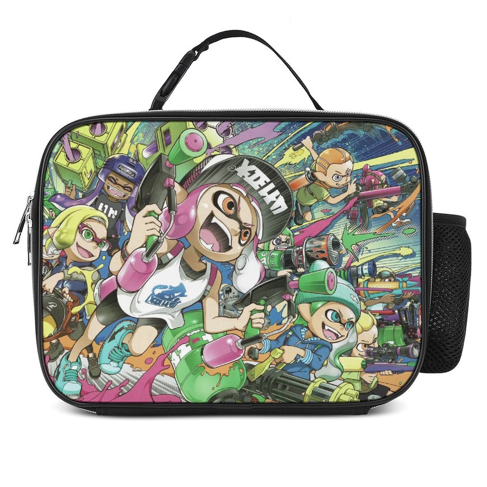 Splatoon Squid Ink Insulated Lunch Bag Detachable Meal Bag Reusable ...