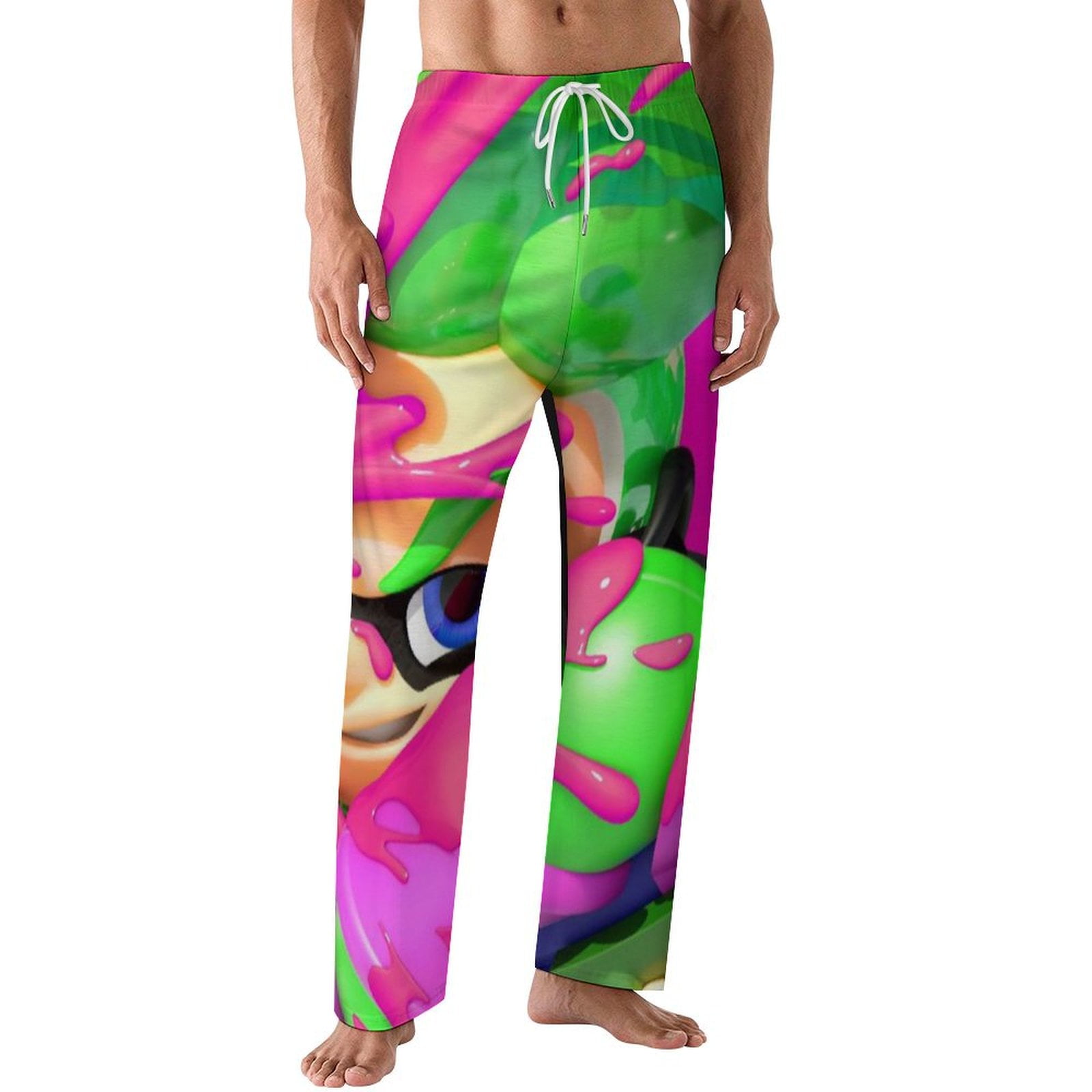 Splatoon Squid Mens Pajama Pants Cozy Soft Lounge Sleep Pajamas Pants ...