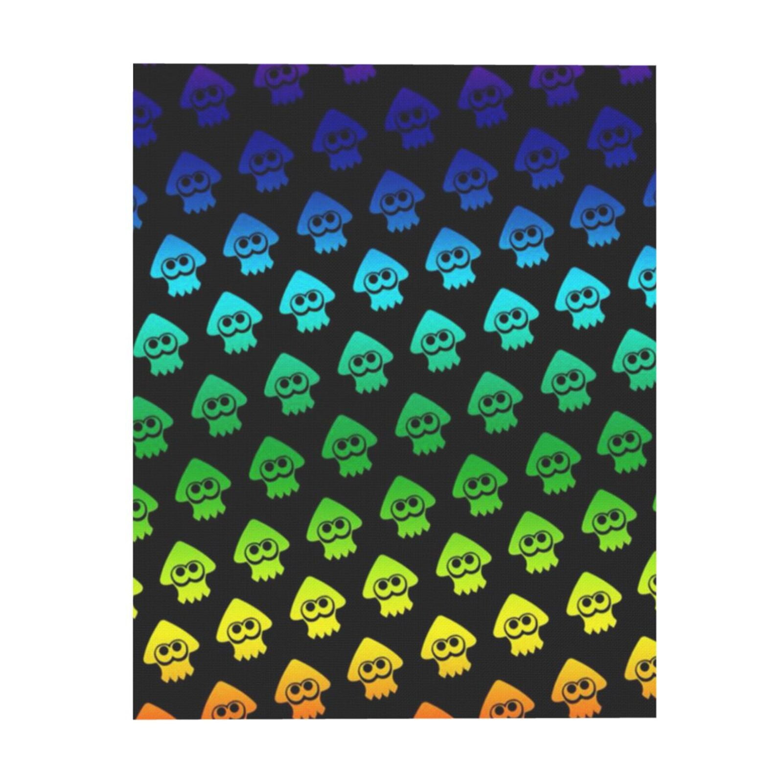 Splatoon Squid Pattern Canvas Decorative Poster Gift Art Picture ...