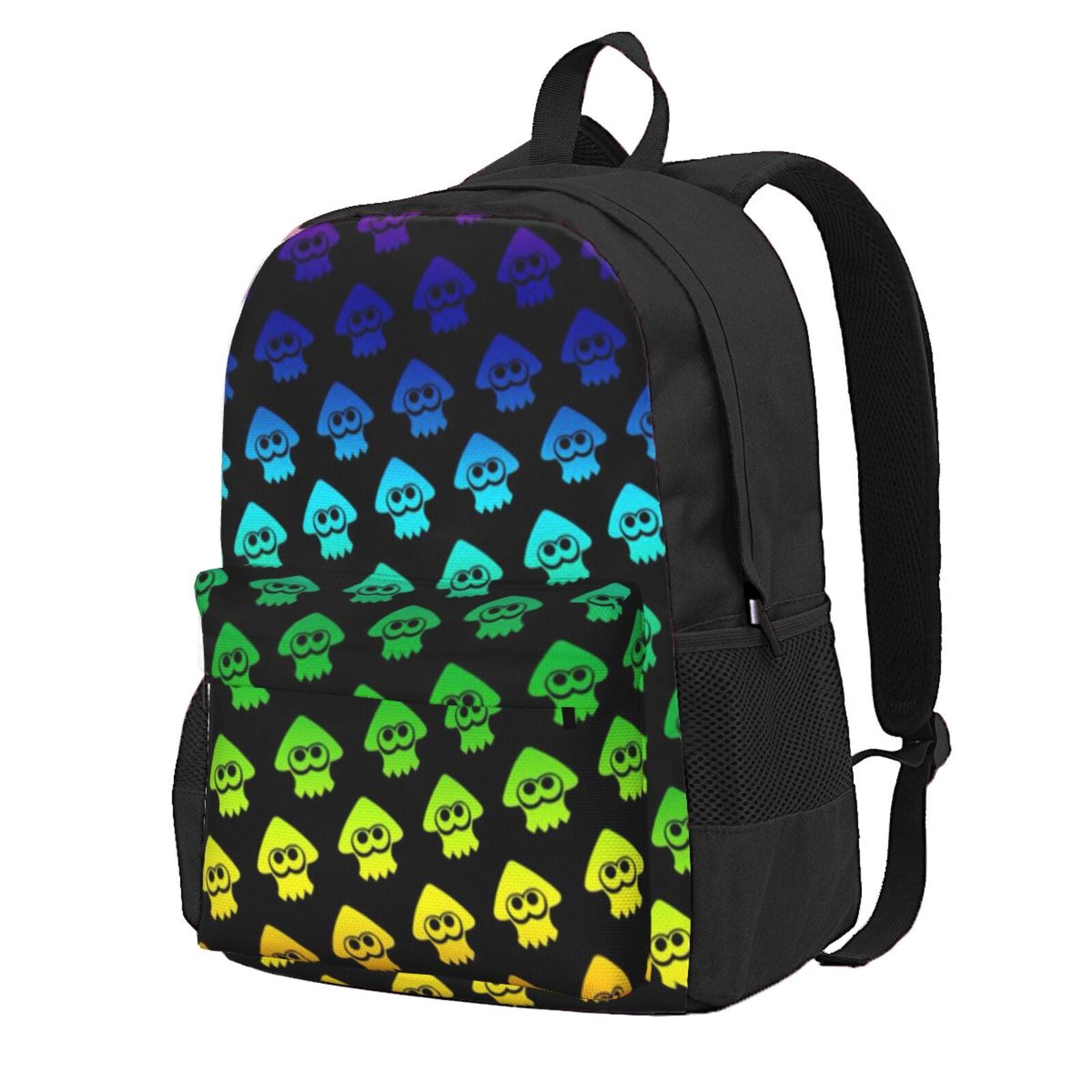 Splatoon Squid Pattern Casual Daypack Laptop Backpack Student School ...