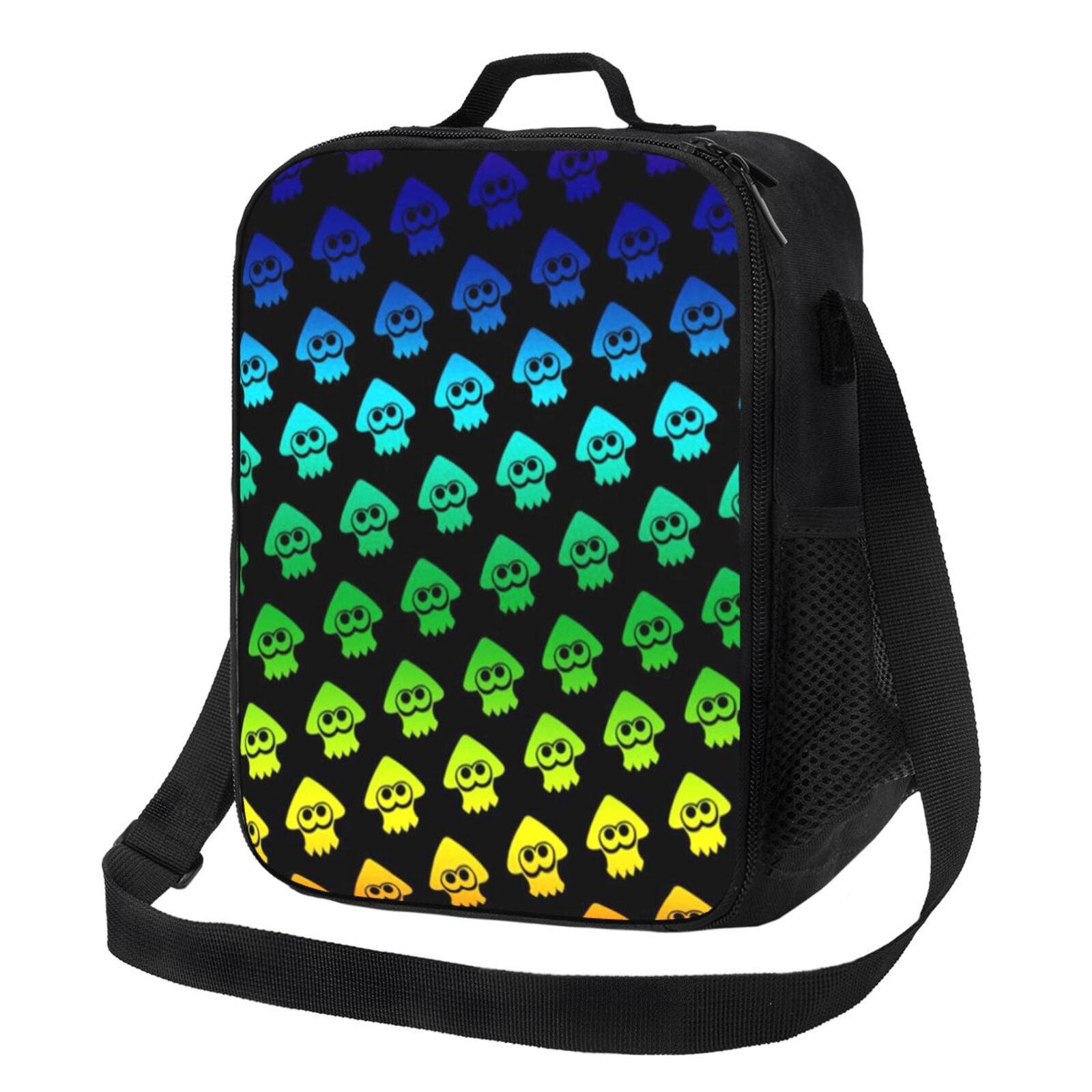 Splatoon Squid Pattern Portable Insulated Lunch Bag Reusable Thermal ...
