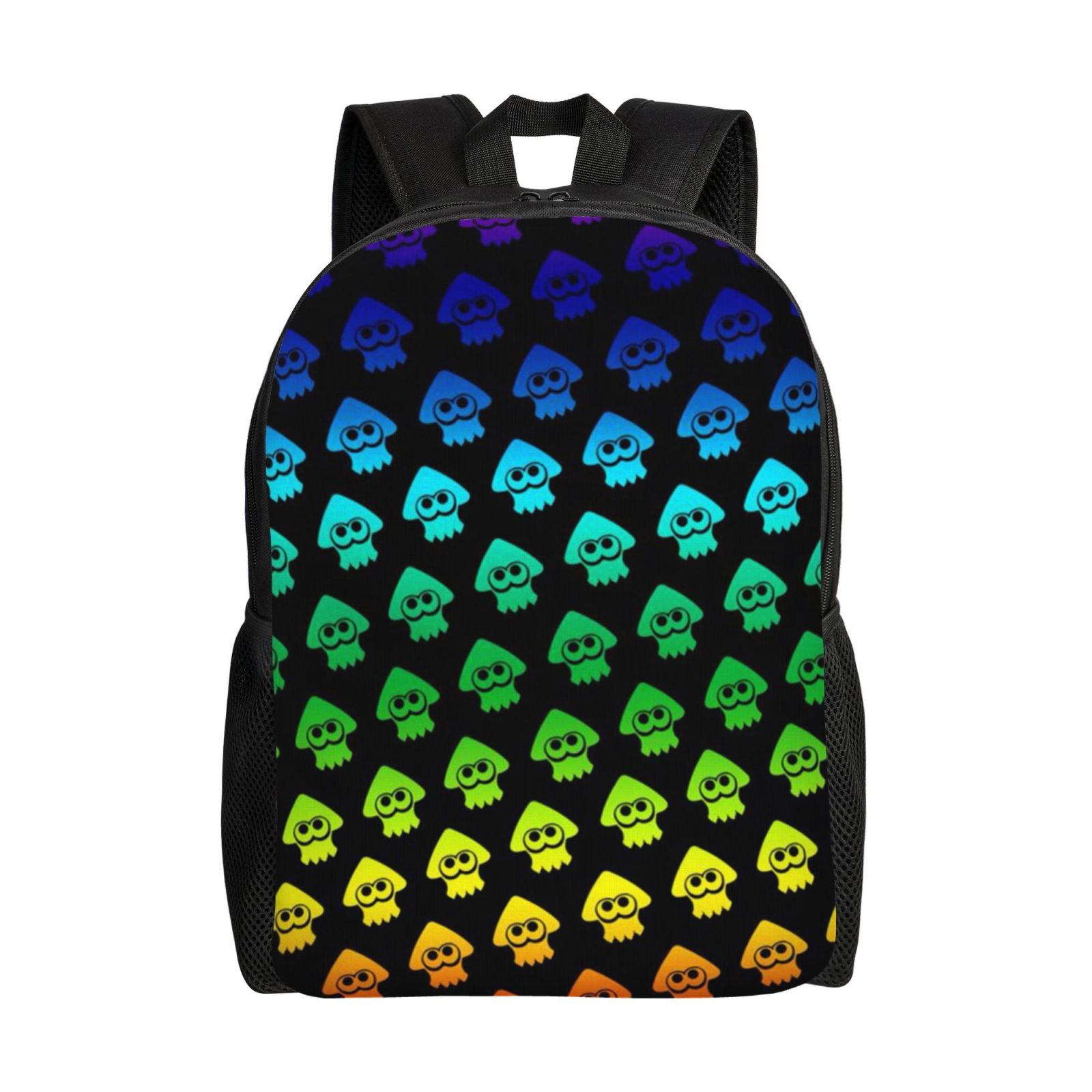 Splatoon Squid Pattern Unisex Backpack Laptop Daypack Adjustable ...