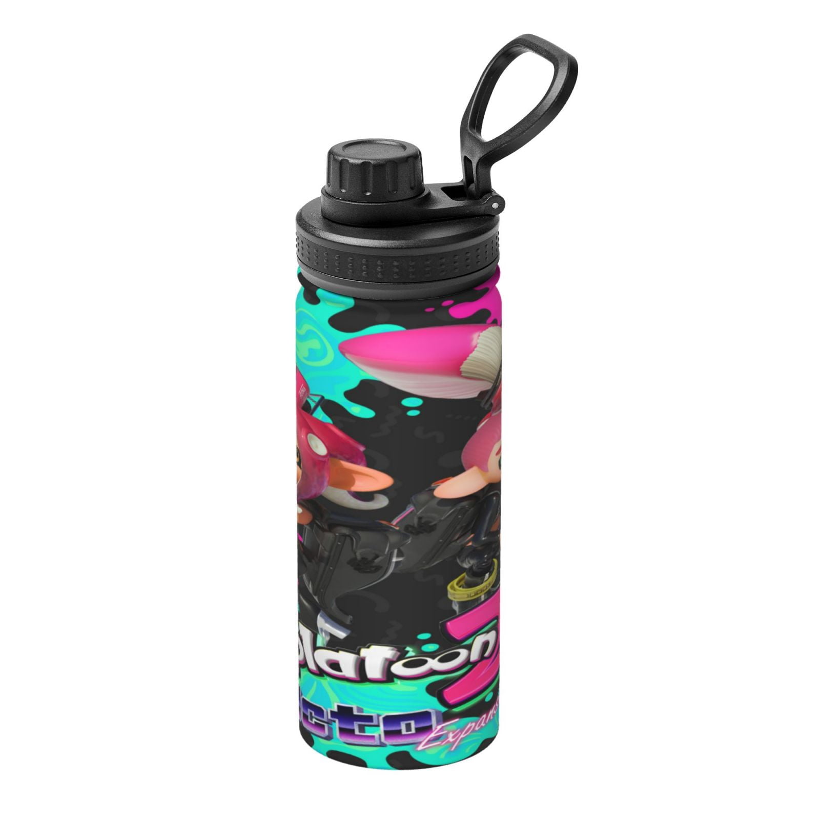 Splatoon Stainless Steel Water Bottle, 18oz Double Walled Vacuum ...