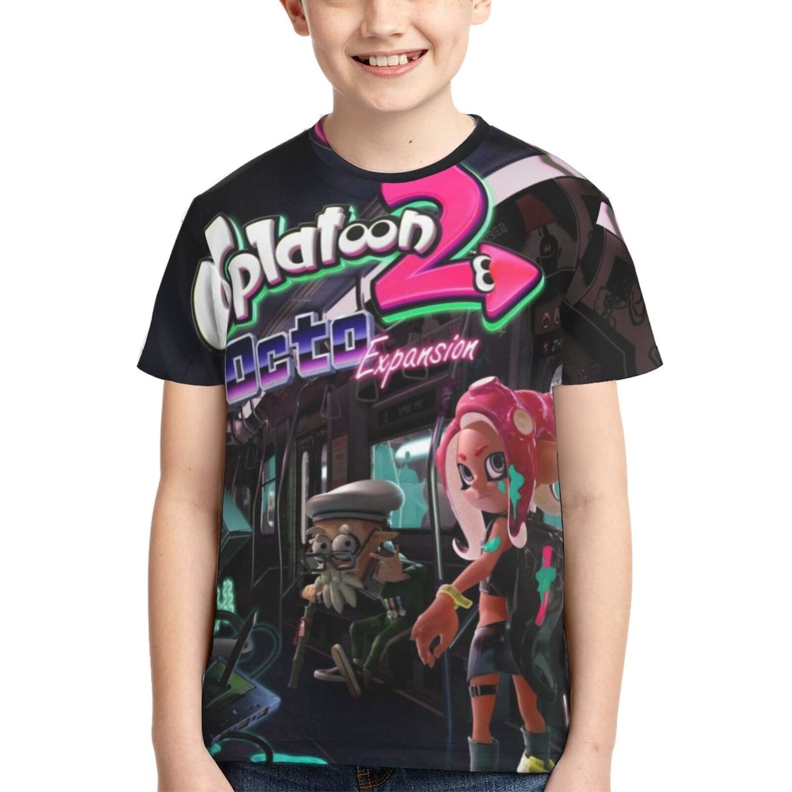 Splatoon T Shirts 3D Printed Short Sleeve Tee Shirt for Boys Girls ...