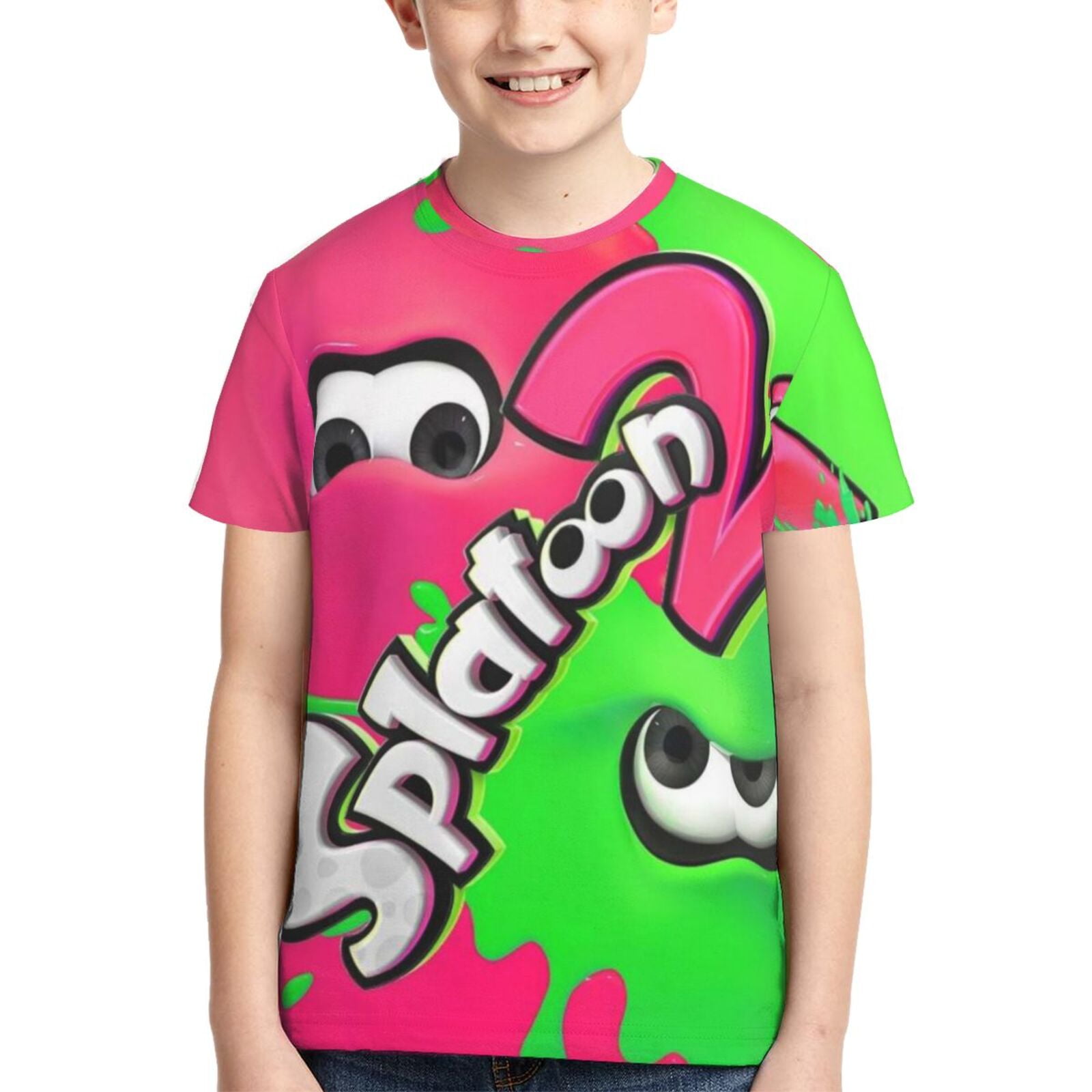 Splatoon T Shirts 3D Printed Short Sleeve Tee Shirt for Boys Girls ...