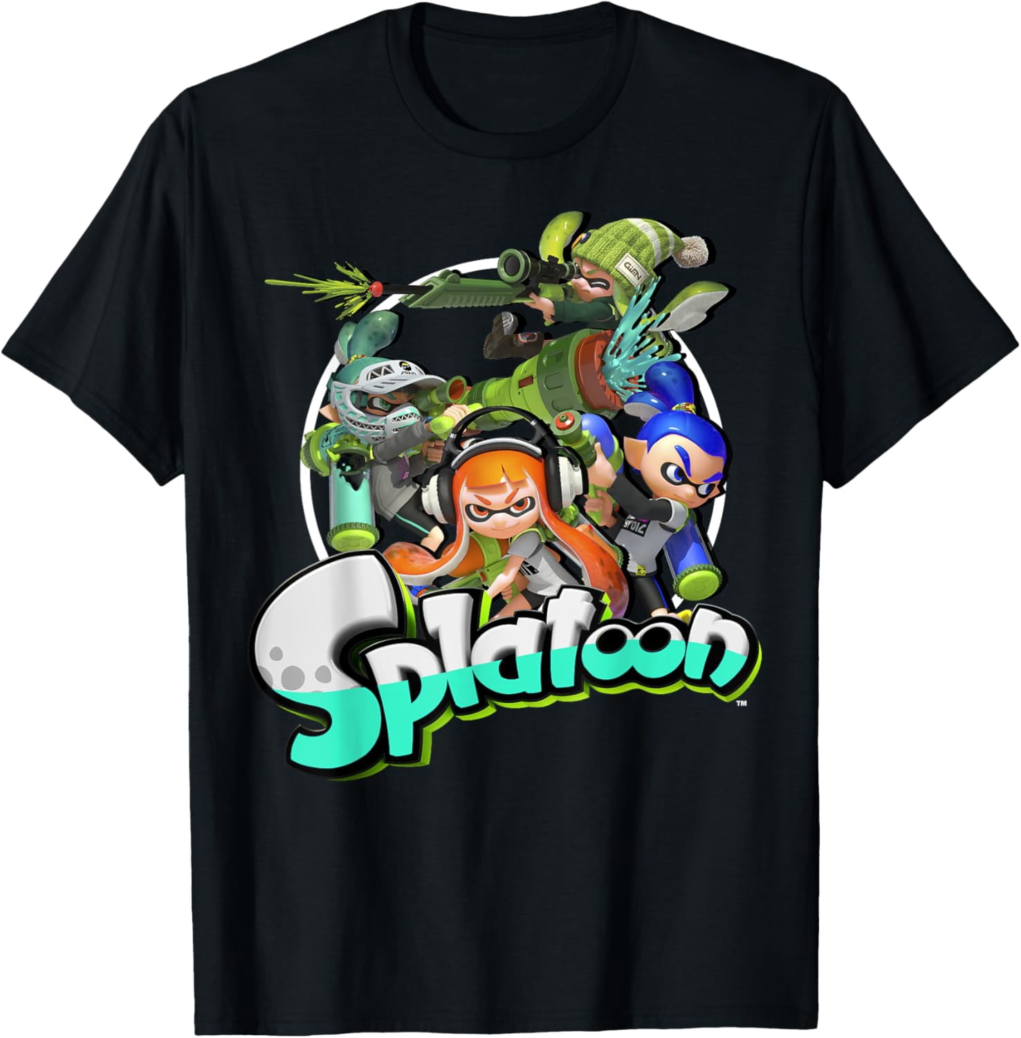 Splatoon T-shirt Splatoon Inkling Squid Kids Logo Graphic T-Shirt ...