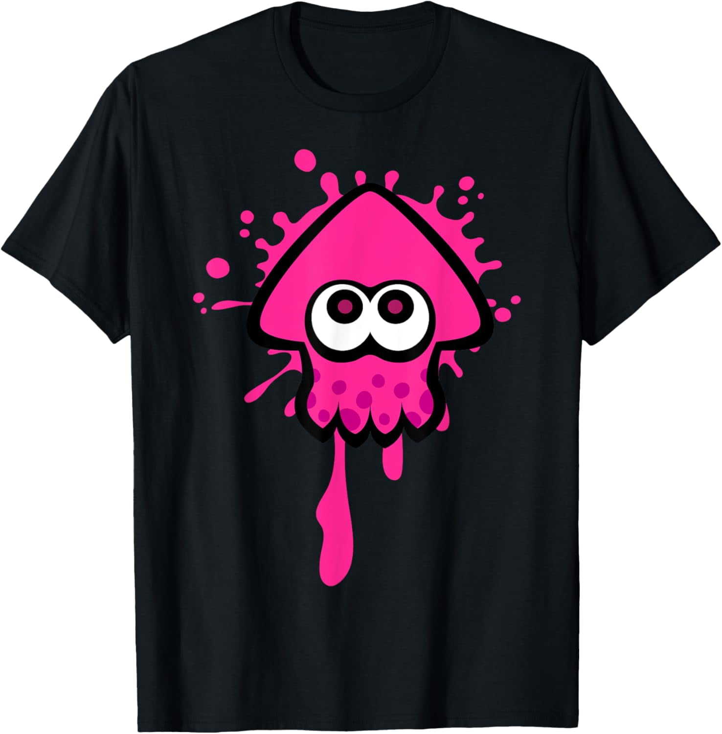 Splatoon T-shirt Splatoon Pink Inkling Squid Splat Graphic T-Shirt ...