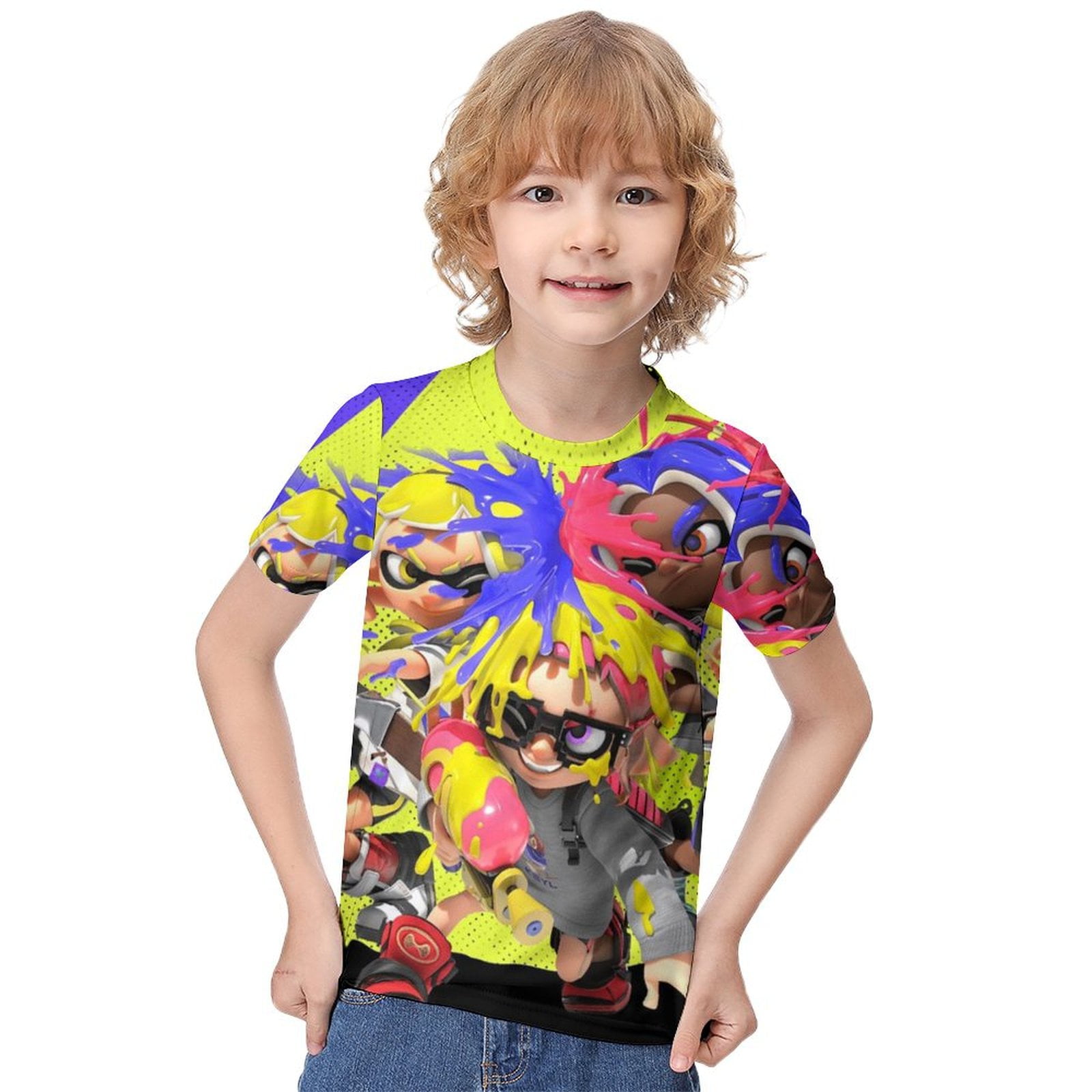 Splatoon T-shirts for Teen Boys Girls Tee Shirts Soft Summer Tops ...