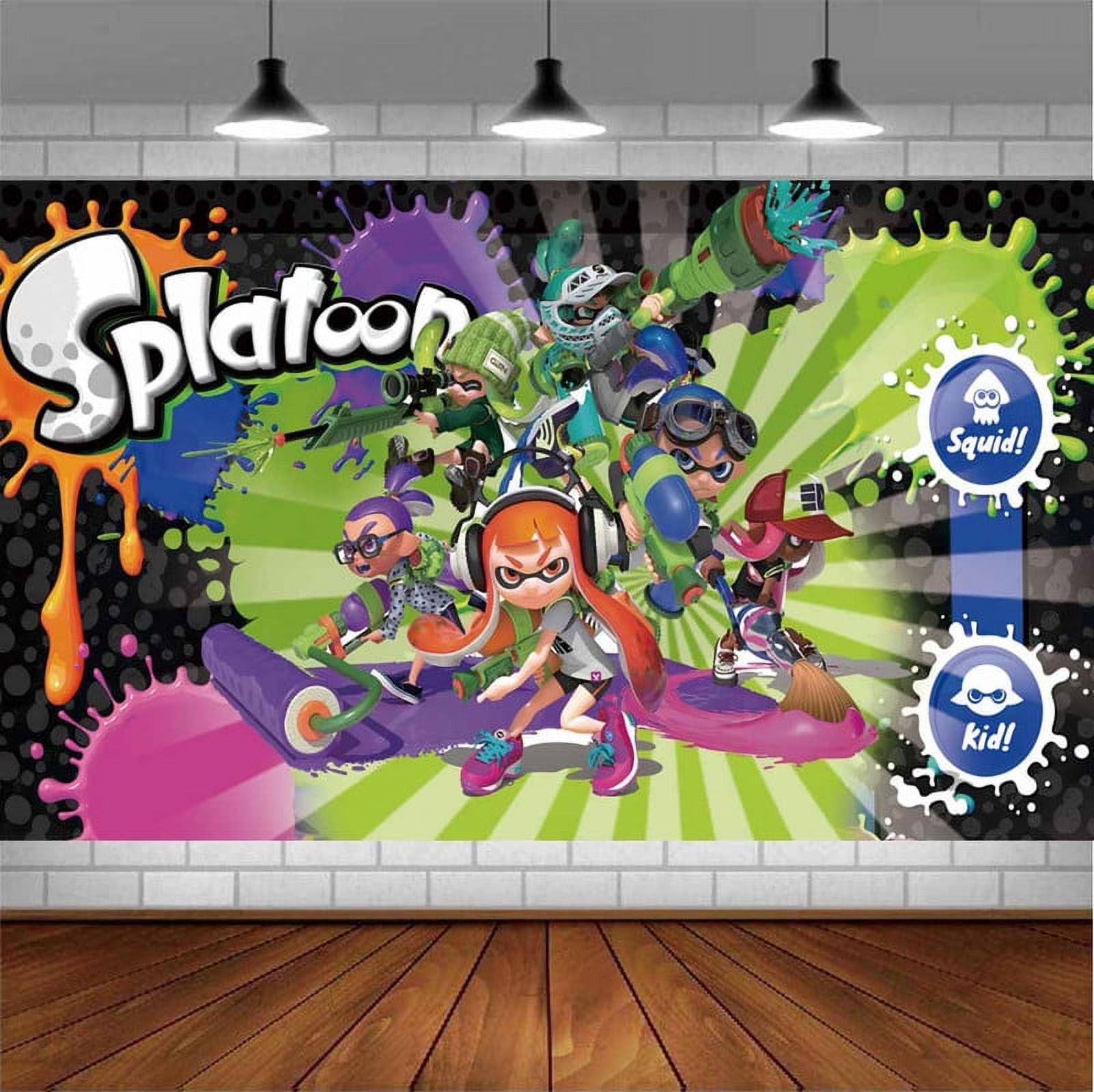 Splatoon Taspestry Wall Decor Backdrop Banner Party Supplies Post ...