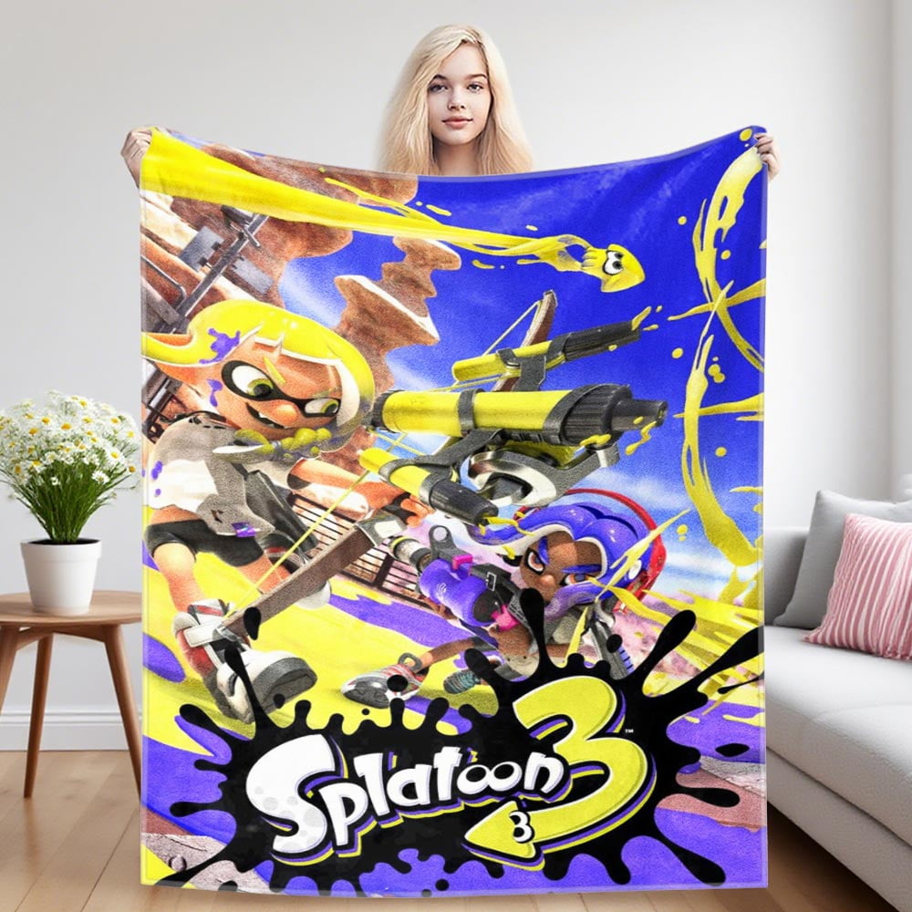 Splatoon Throw Blankets Girls Gift Birthday Christmas 50 X 60 in ...