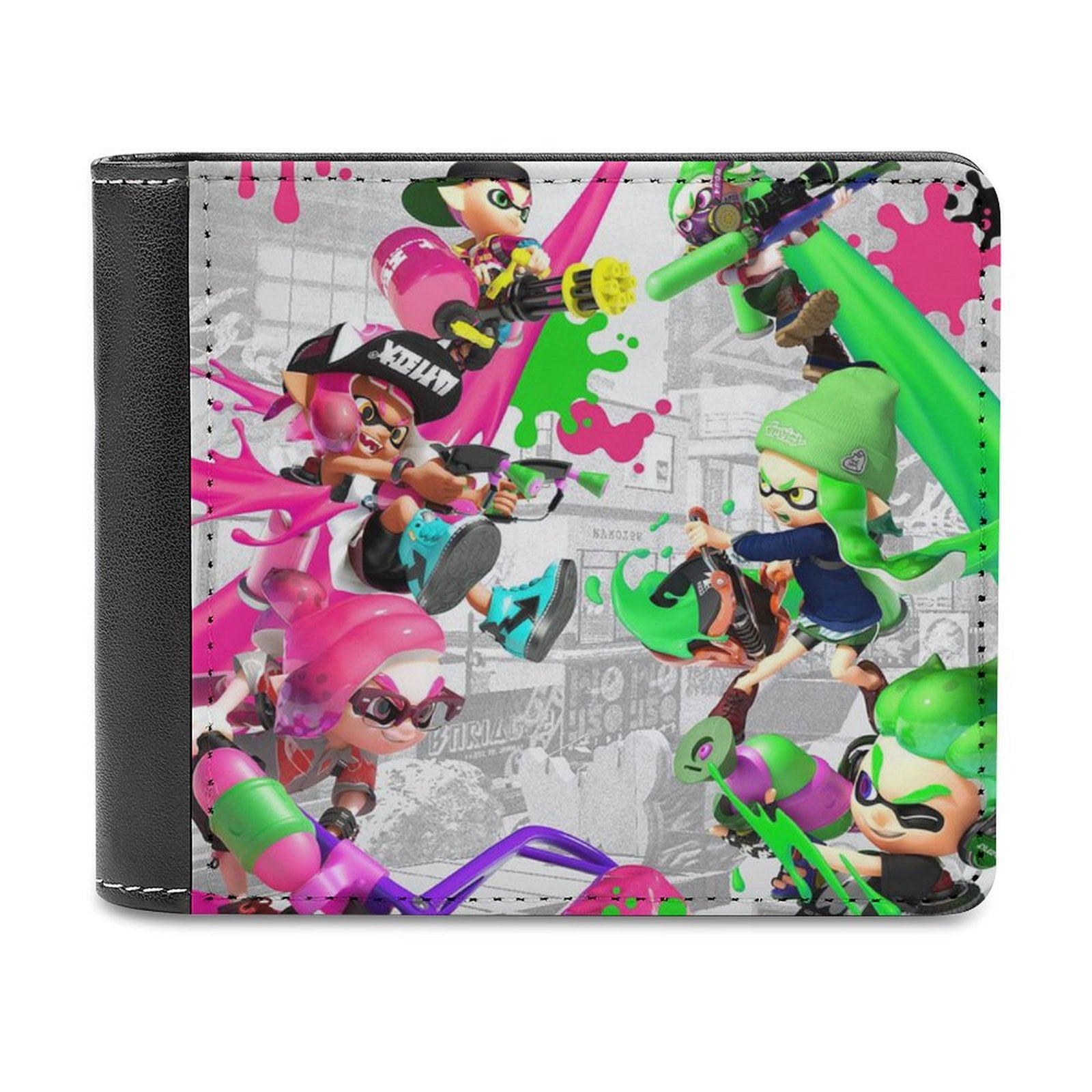 Splatoon Wallets Large Capacity PU Leather Wallet Purse Card Holder ...