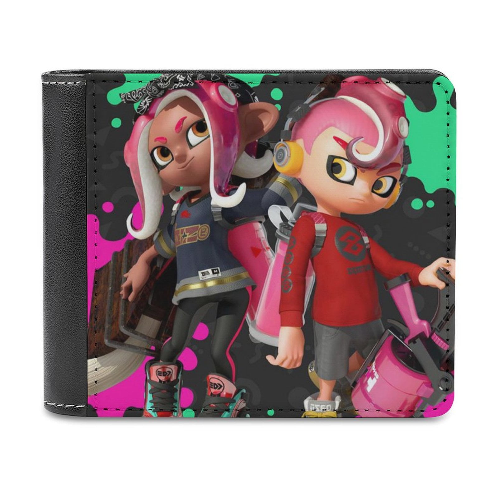 Splatoon Wallets Large Capacity PU Leather Wallet Purse Card Holder ...