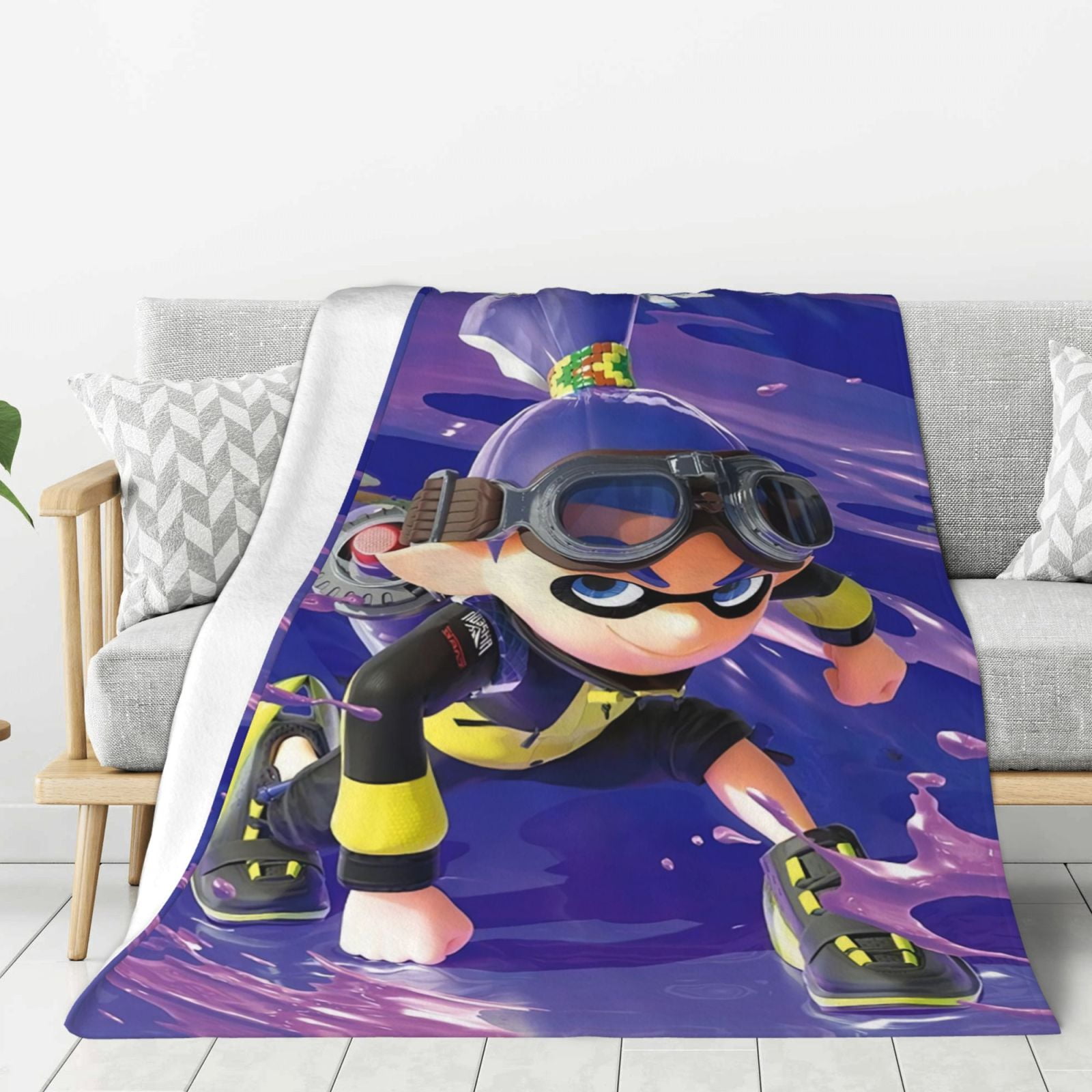 Splatoon Warm Flannel Blanket - Walmart.com