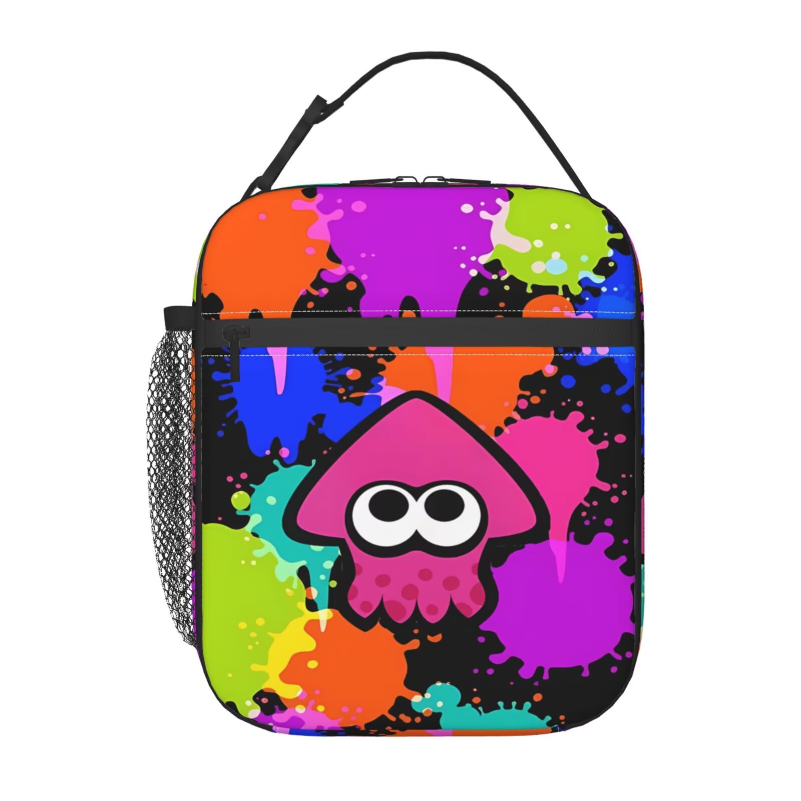 Splatoon lunch bag Reusable Lunch Tote Bag Zipper Closure Insulated ...