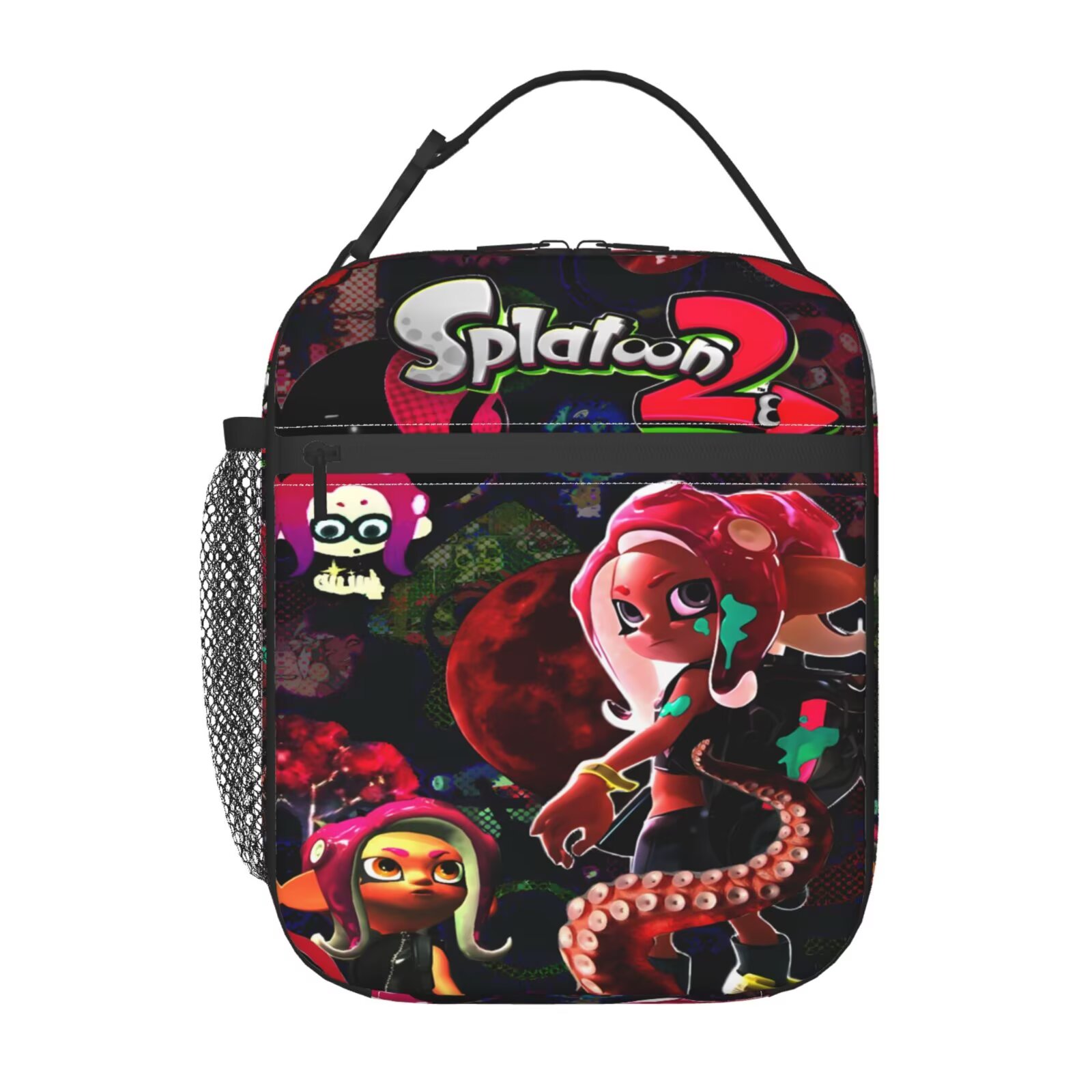 Splatoon lunch bag Reusable Lunch Tote Bag Zipper Closure Insulated ...