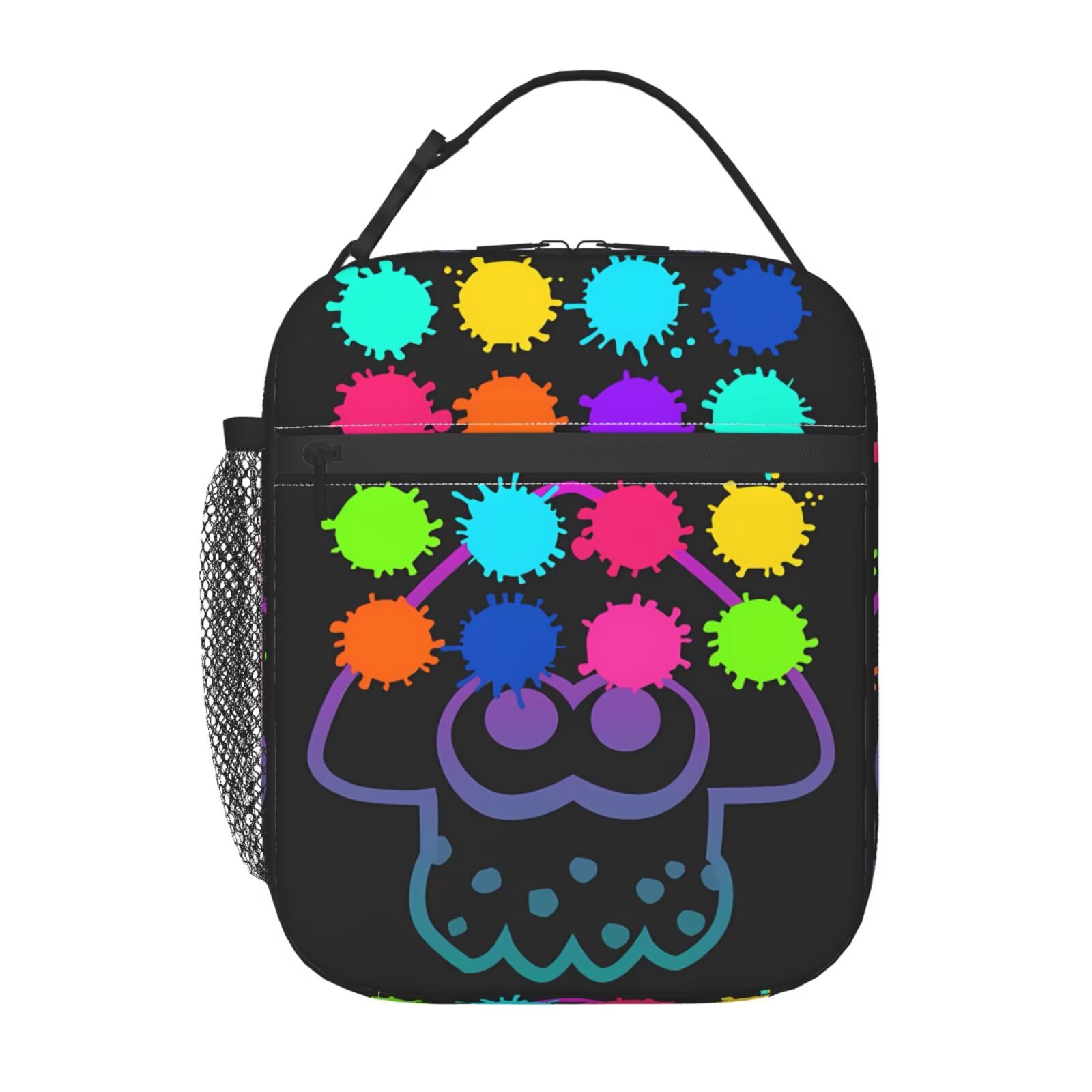 Splatoon lunch bag Reusable Lunch Tote Bag Zipper Closure Insulated ...