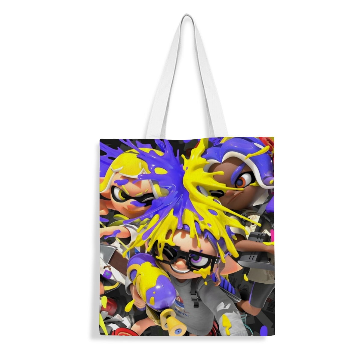 Splatoon-theme canvas Tote Bag for Women Aesthetic Shopping Grocery ...