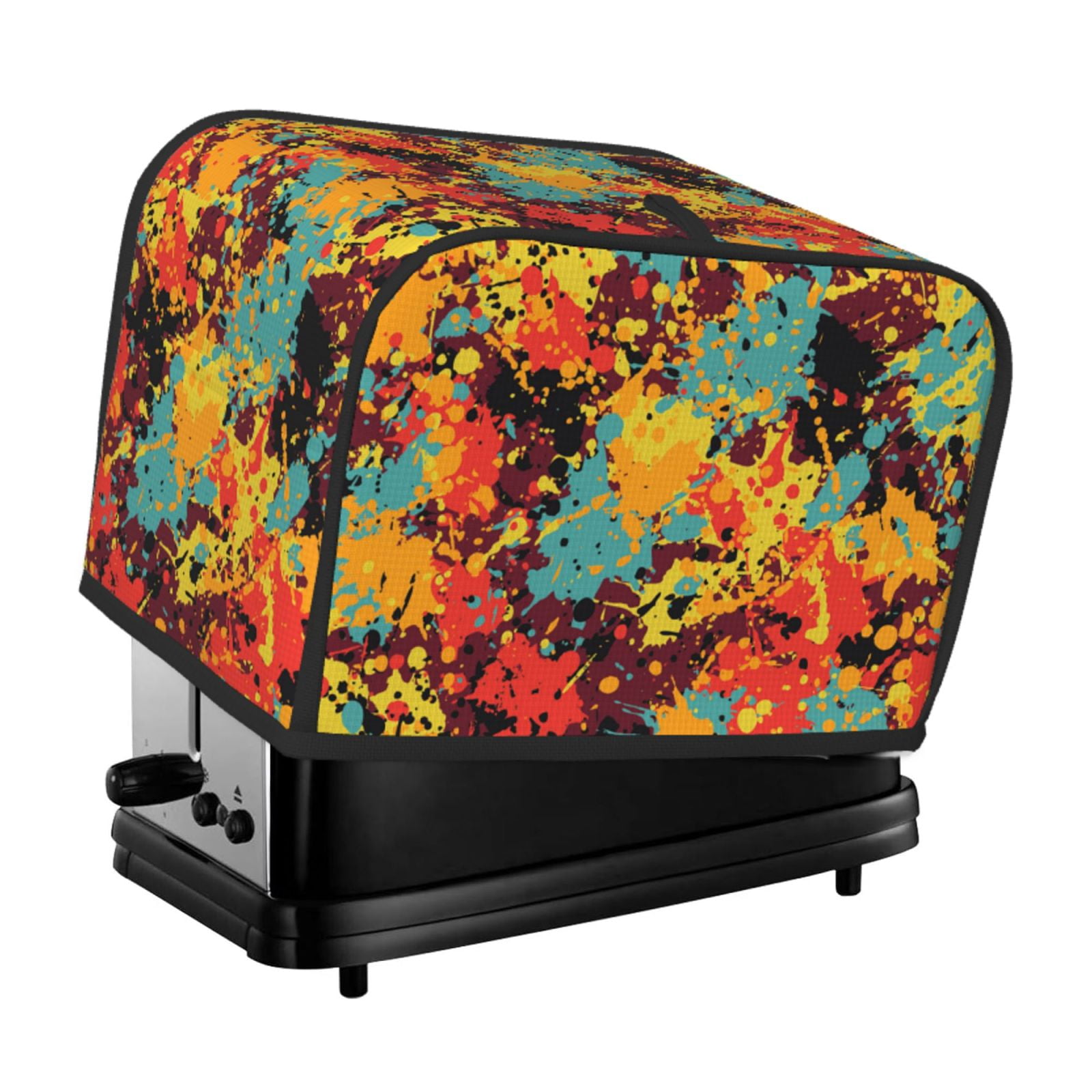 Splatter Ink Paint Grunge Splash 2 Slice Toaster Cover Bread Maker Dust ...