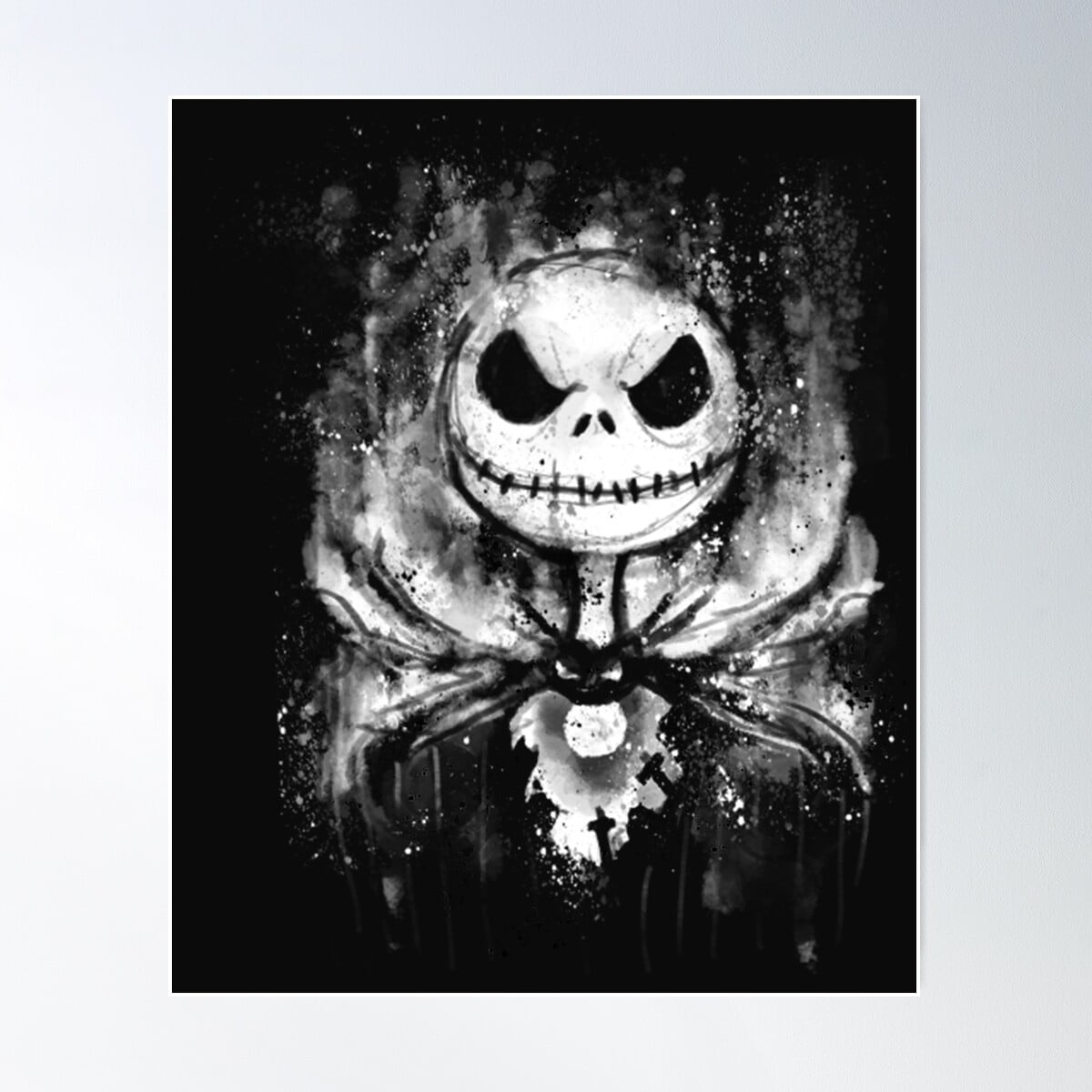 Splatter Jack Poster Wall Art, Modern Wall Decor For Living Room ...