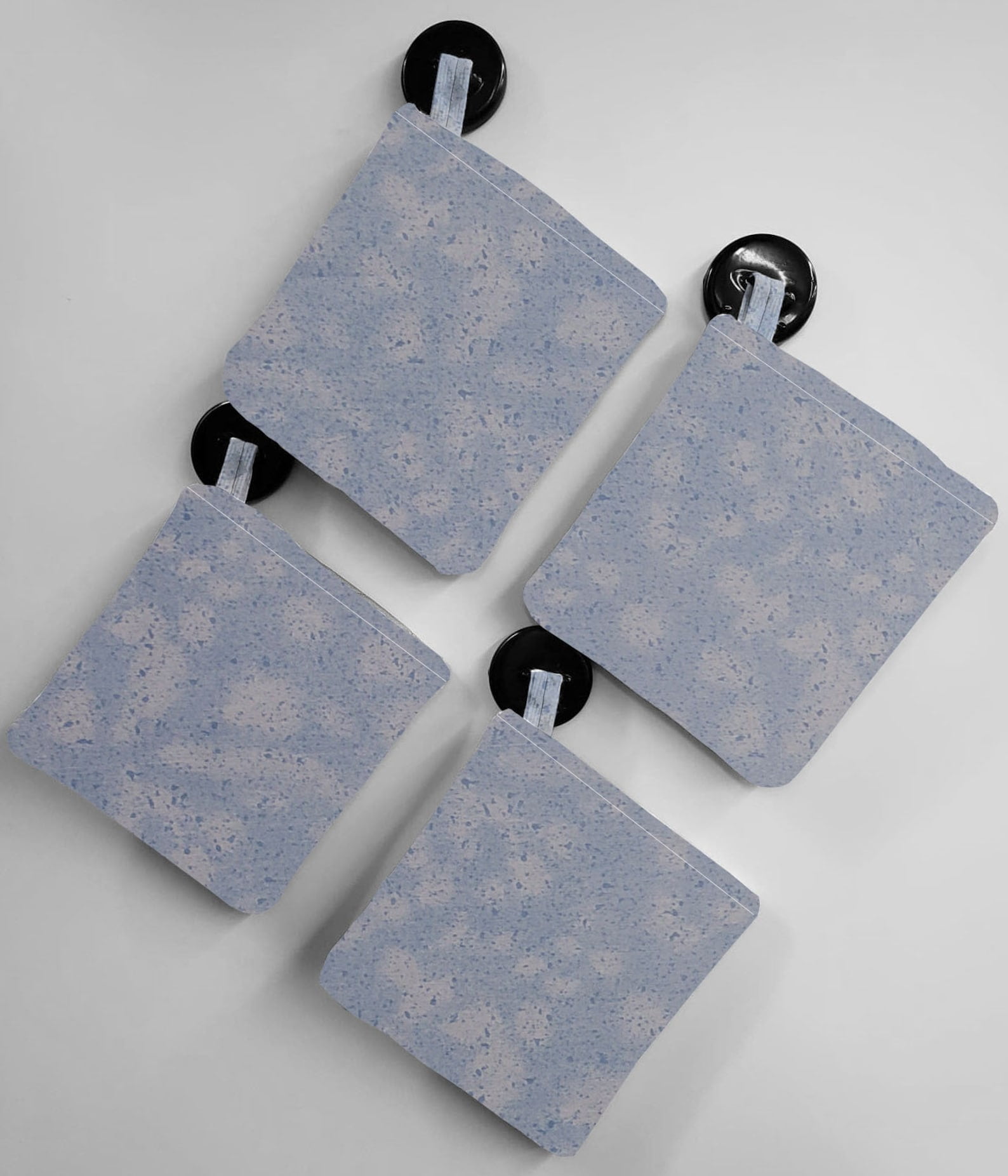 Splatter Pot Holders (Set of 4) by Penny's Needful Things (Light Blue ...