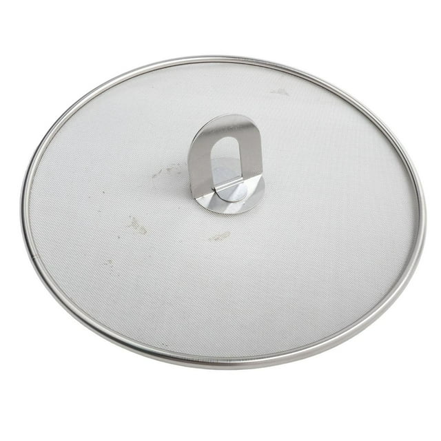 Splatter Screen Anti Grease Frying Pan Splash Guard Stainless Steel Lid ...
