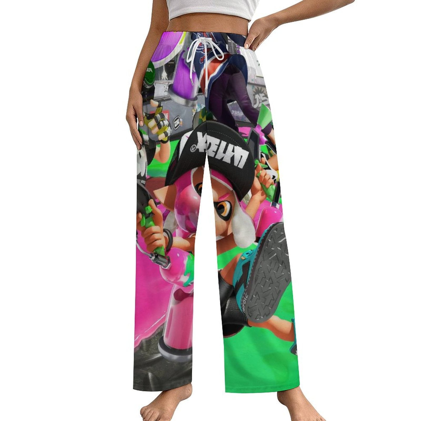 Splatter Splatoon Game Home Pajama Pants For Womens Comfortable Soft ...
