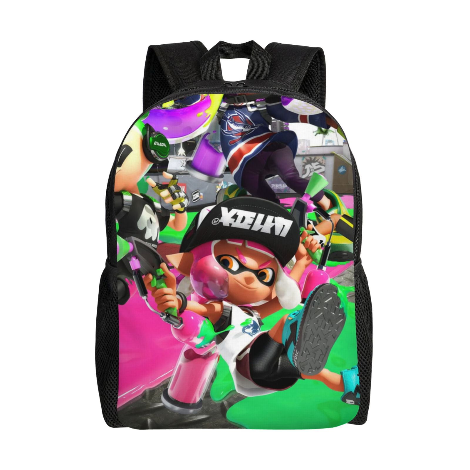 Splatter Splatoon Game Unisex Backpack Laptop Daypack Adjustable ...