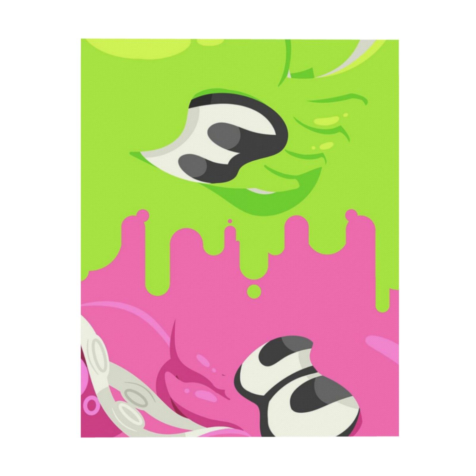 Splatter Splatoon Squid Canvas Decorative Poster Gift Art Picture ...