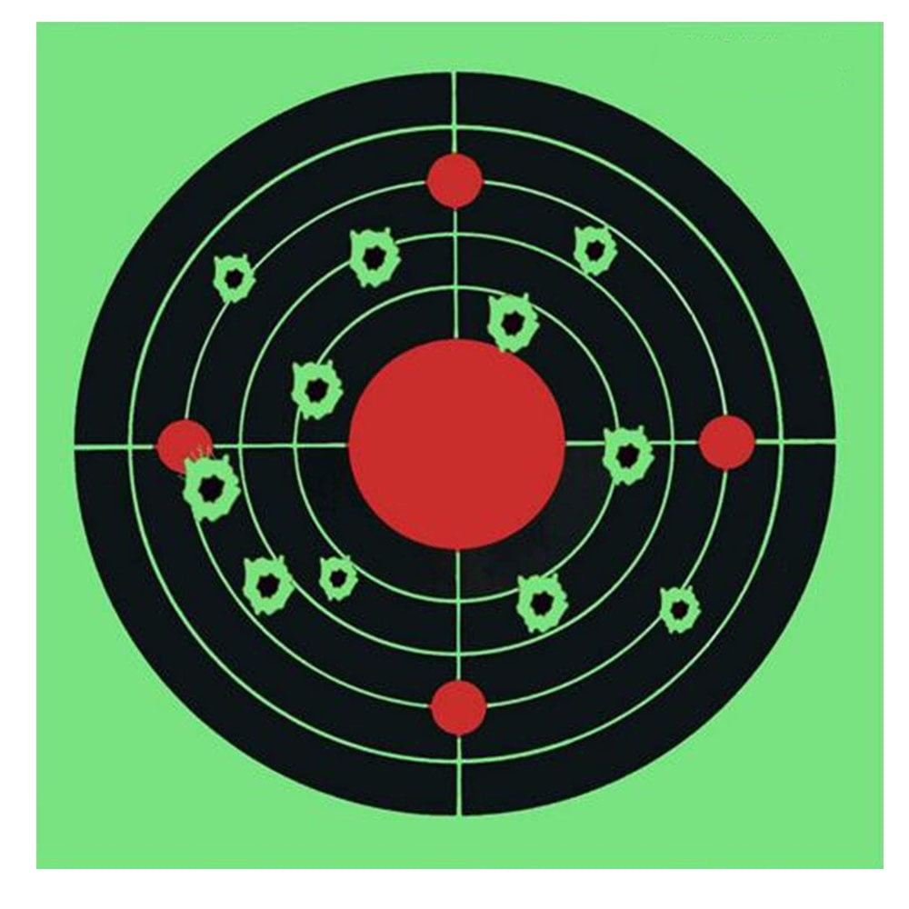 Splattering Targets Cards Reactive Shooting Target Card Label Green ...