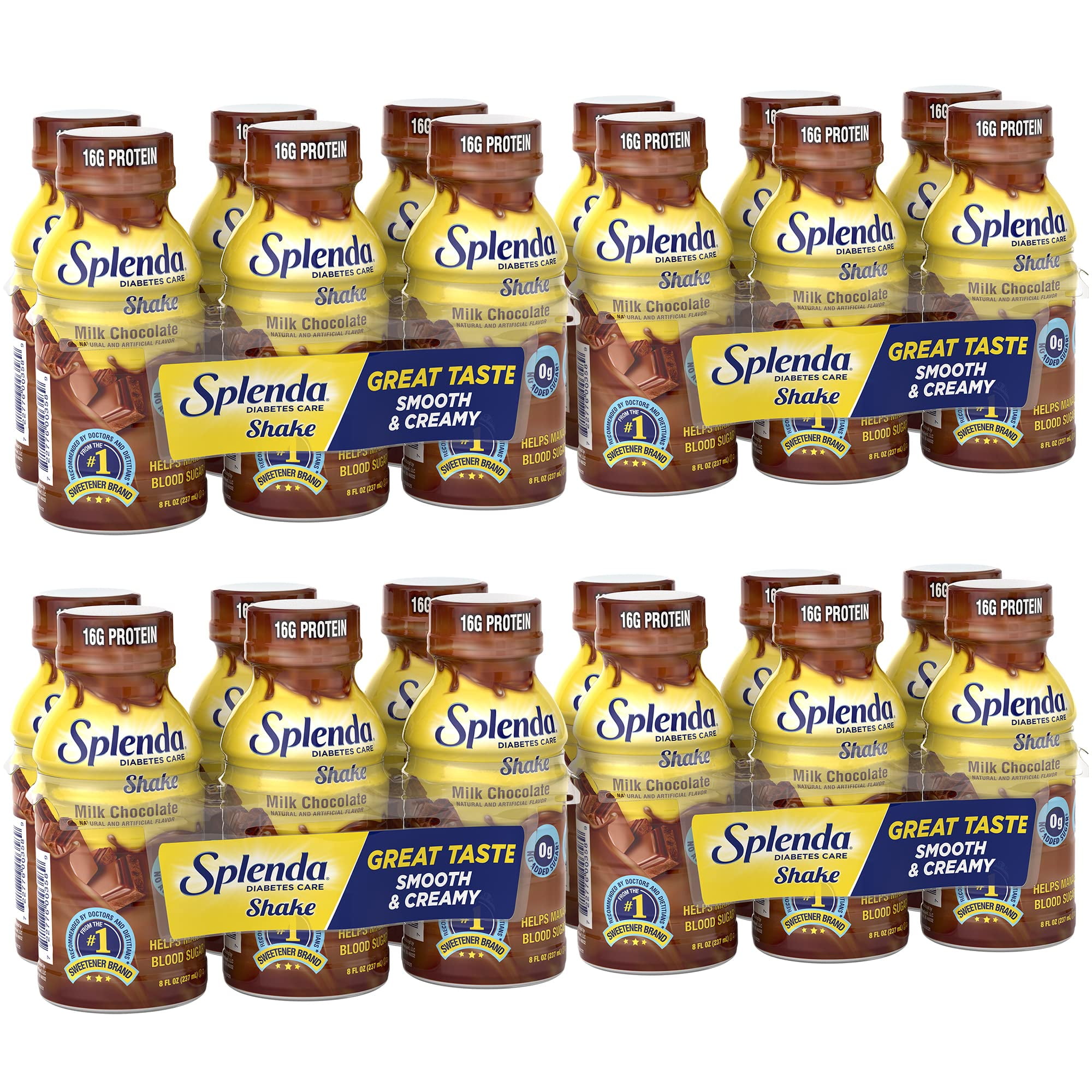 Splenda Diabetes Care Shakes Meal Replacement Shake Milk Chocolate 8 Fl Oz Pack Of 24
