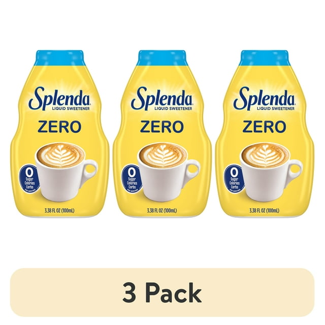 (3 pack) Splenda Zero Calorie Sweetener, Sugar Substitute Liquid ...