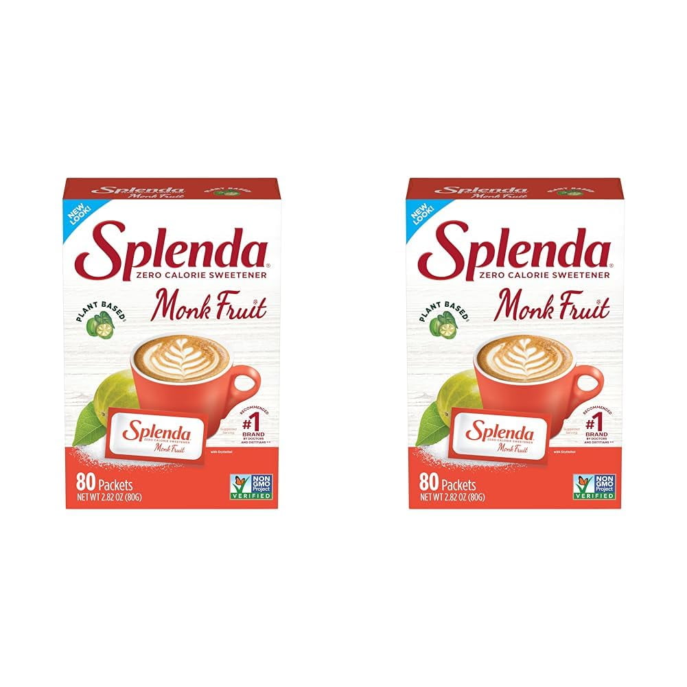 Splenda Monk Fruit Zero Calorie Plant Based Sweetener Substitute, Keto ...