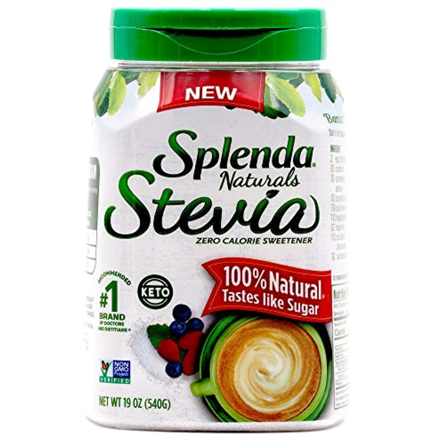 Splenda Naturals Stevia Zero Calorie Sweetener (19 Ounce Jar) - Walmart.com