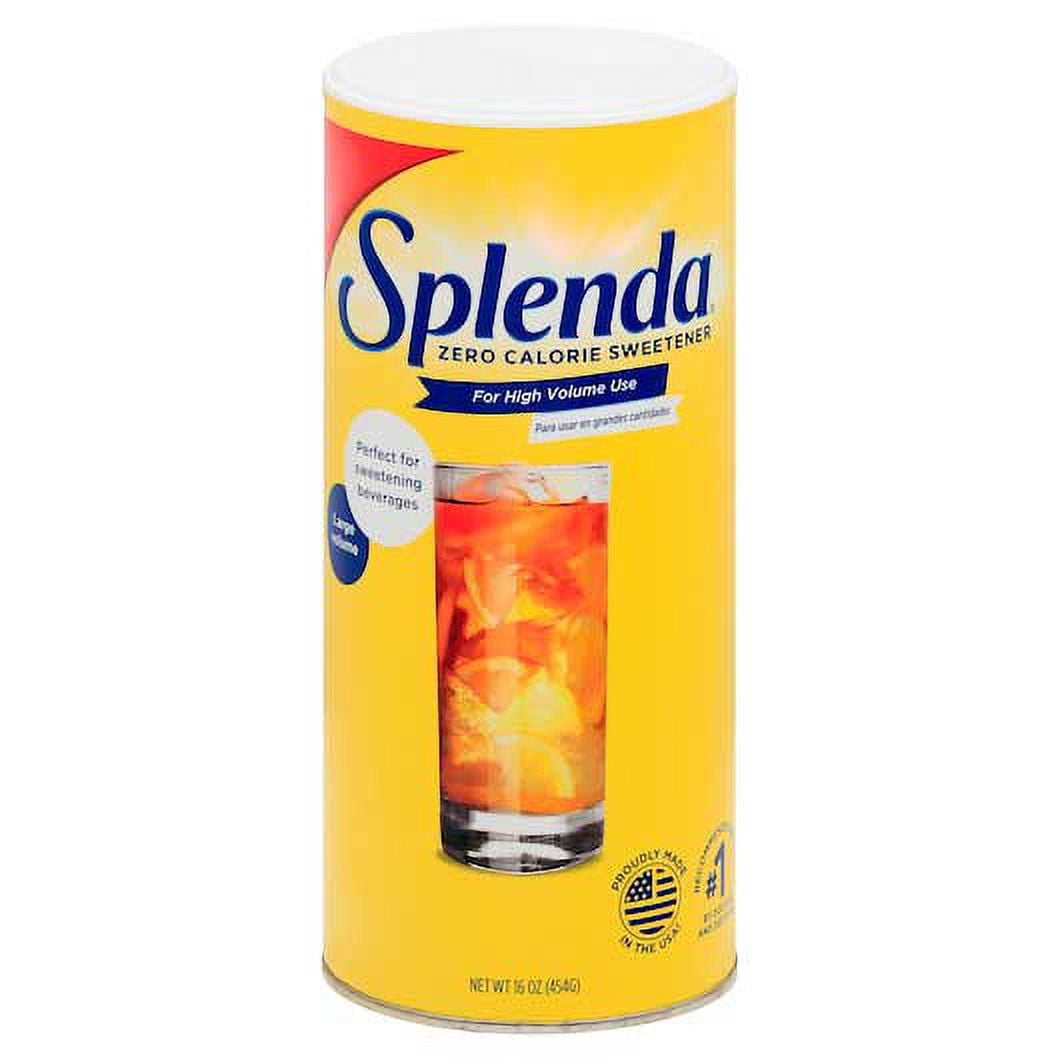 Splenda Canister, 16 Ounce, High Solubility, Heat-Retains, Suitable for ...