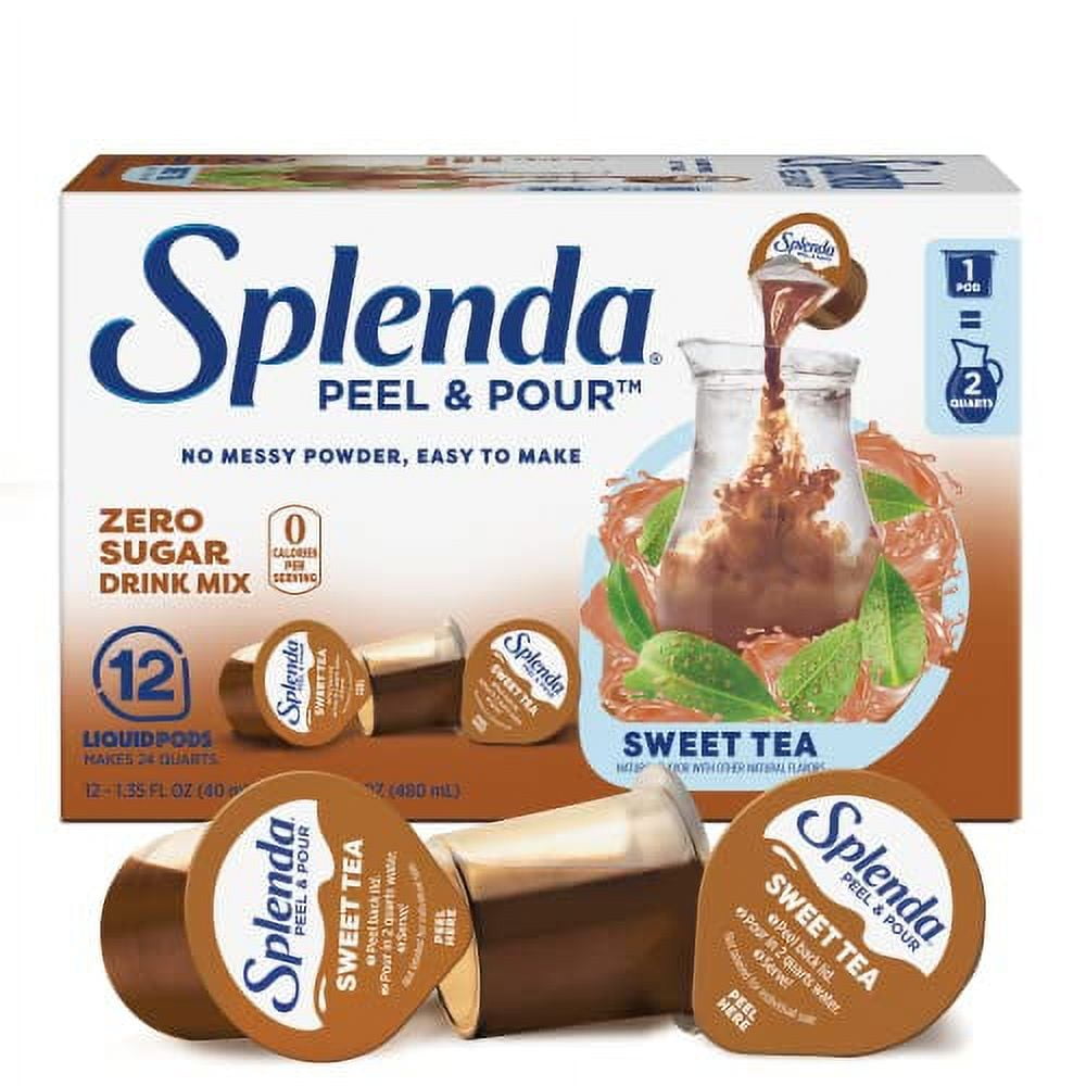 Splenda Sugar-Free Sweet Tea Water Enhancer, Zero-Calorie, Natural ...