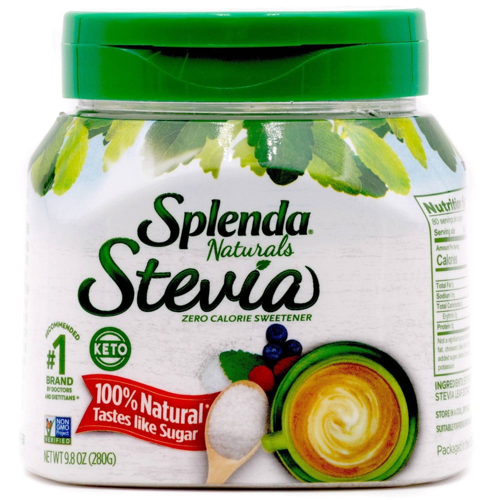 Splenda Stevia 100% Natural Zero Calorie Sweetener 9.8 oz (Pack of 12 ...