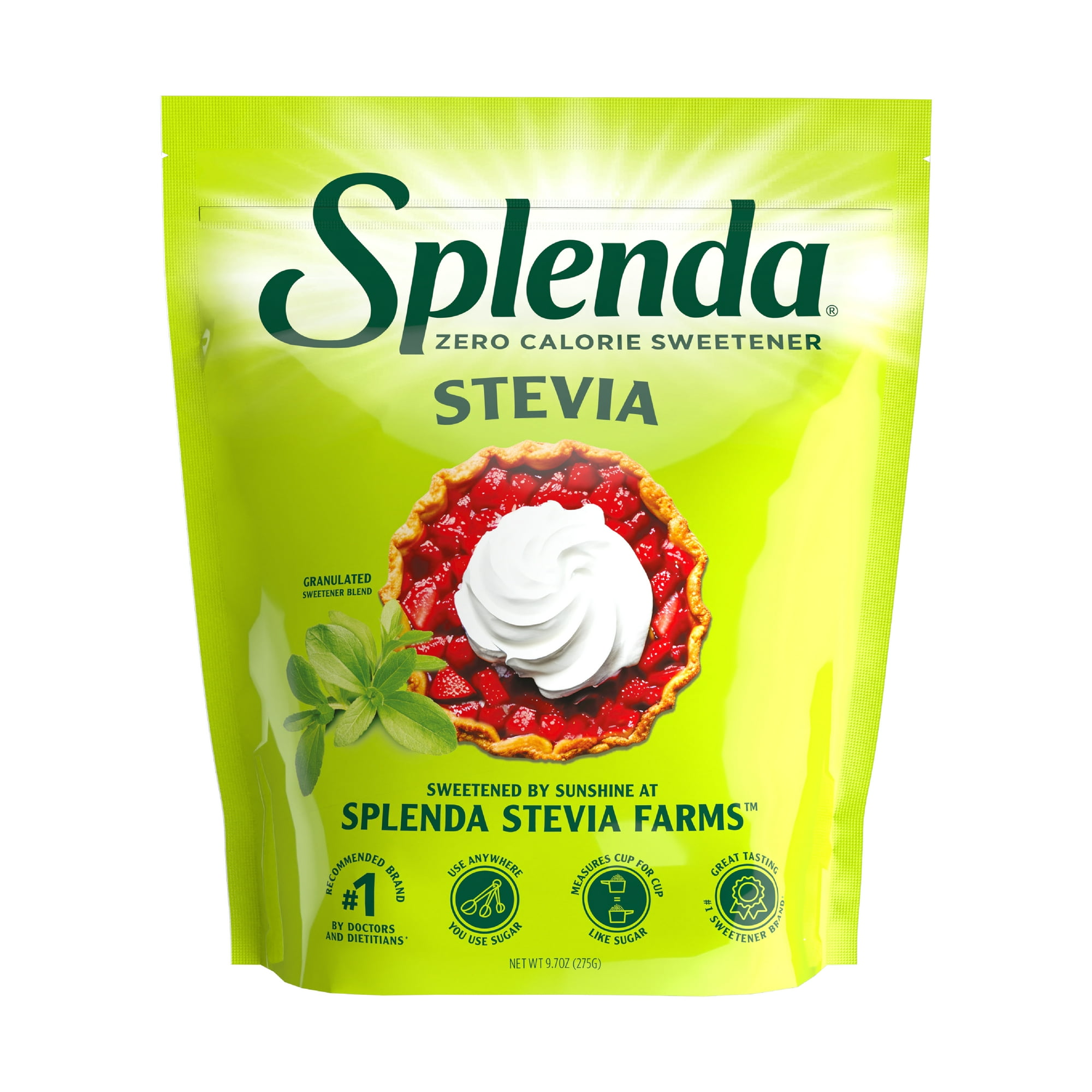 Splenda Stevia Granulated 9.7oz Pouch ( 3 Pack ) - Walmart.com