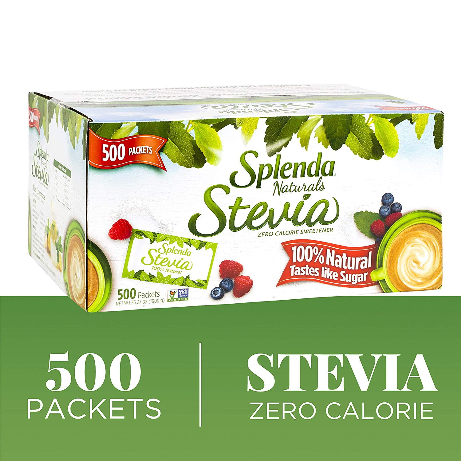 Splenda Naturals Stevia Sweetened Zero Calorie Packs - 500 Count ...