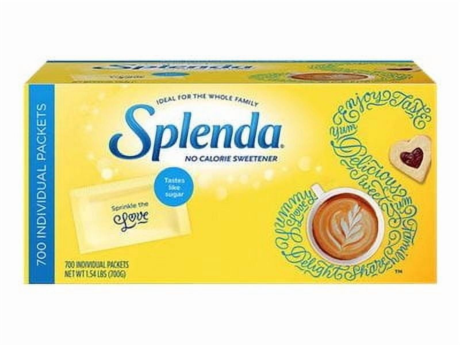 (2 pack) Splenda Zero Calorie Sweetener, Sugar Substitute Packets, 700 ...