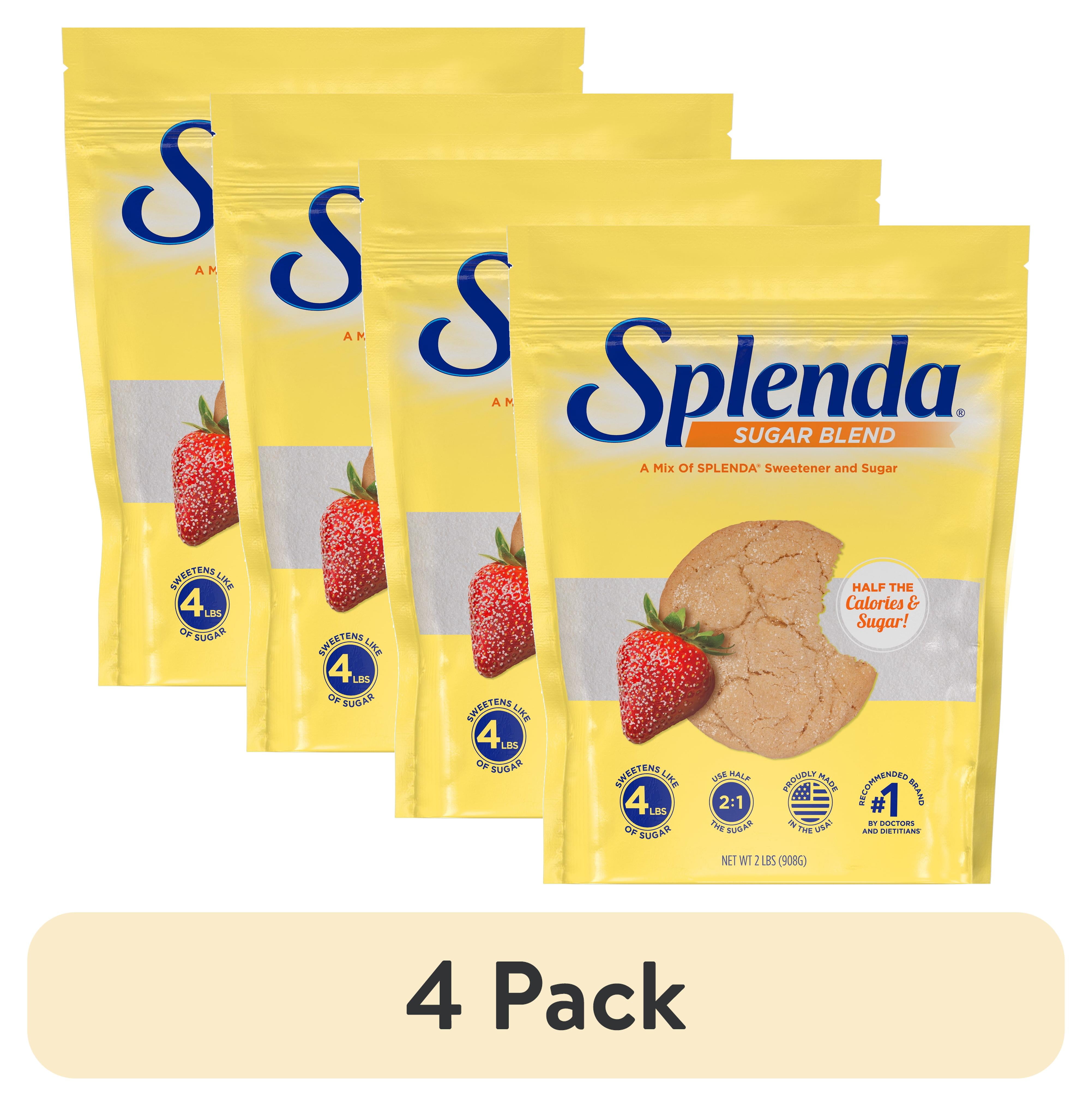 (4 pack) Splenda Sweetener with Sugar Baking Blend (2 lb) Resealable ...