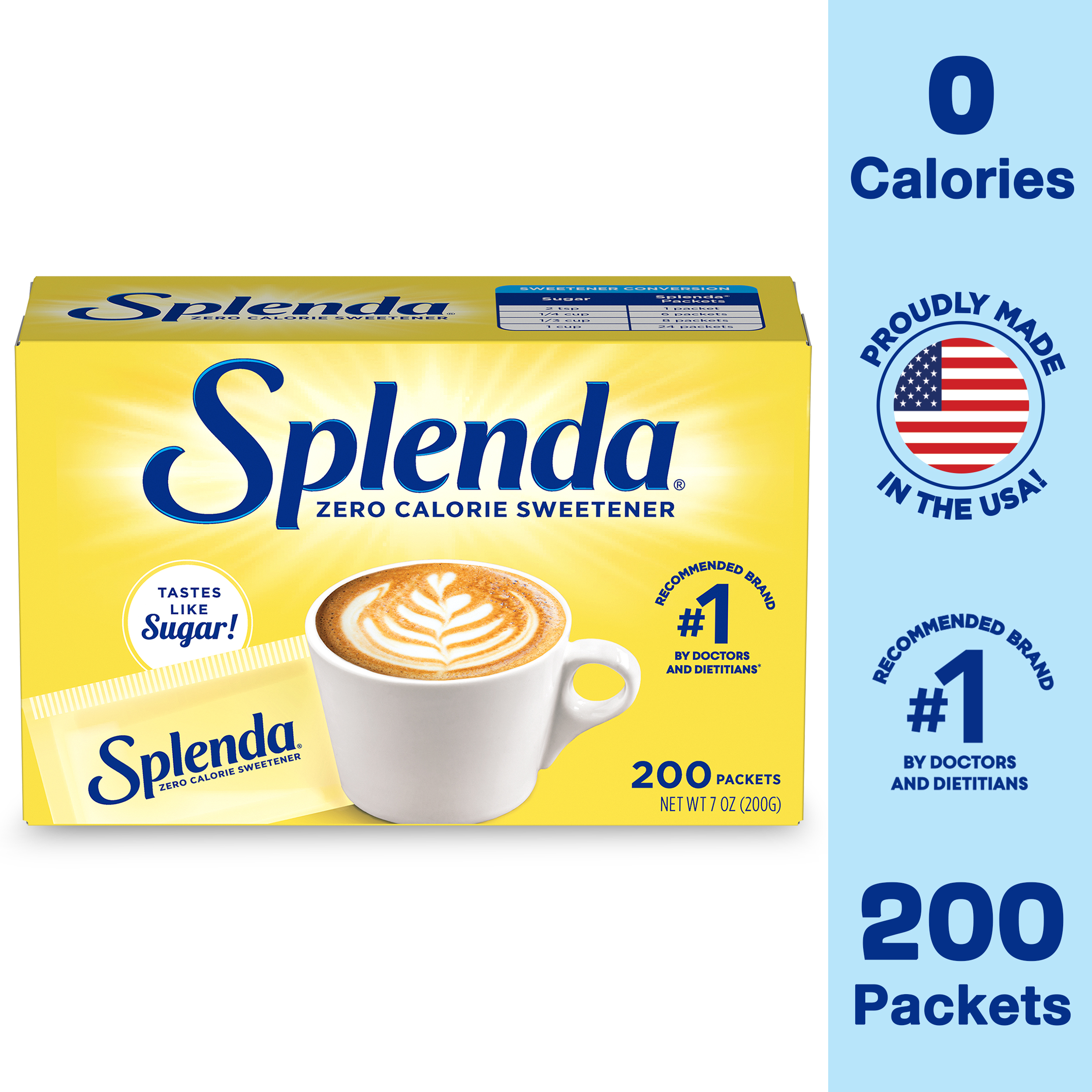 Splenda No Calorie Sweetener, 200 Ct - Walmart.com