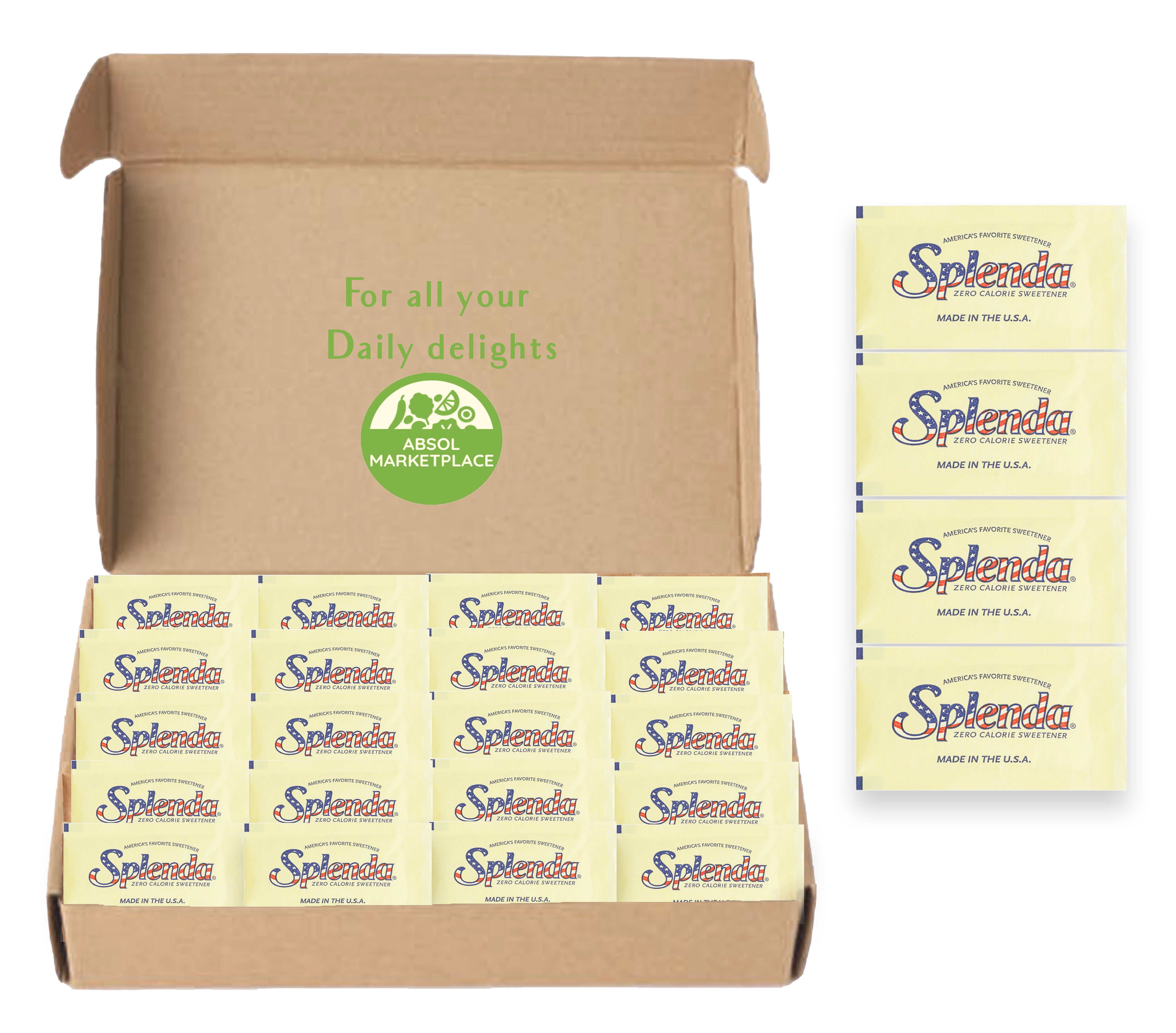 Splenda Zero Calorie Sweetener, 1g Sugar Substitute Packets l Pack of ...