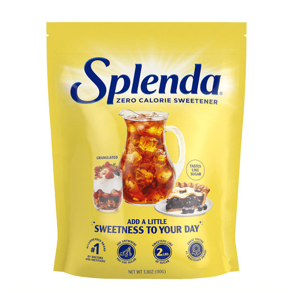 Splenda Zero Calorie Sweetener Gran- 3.8oz Pouch (2lb EQV) - Walmart.com