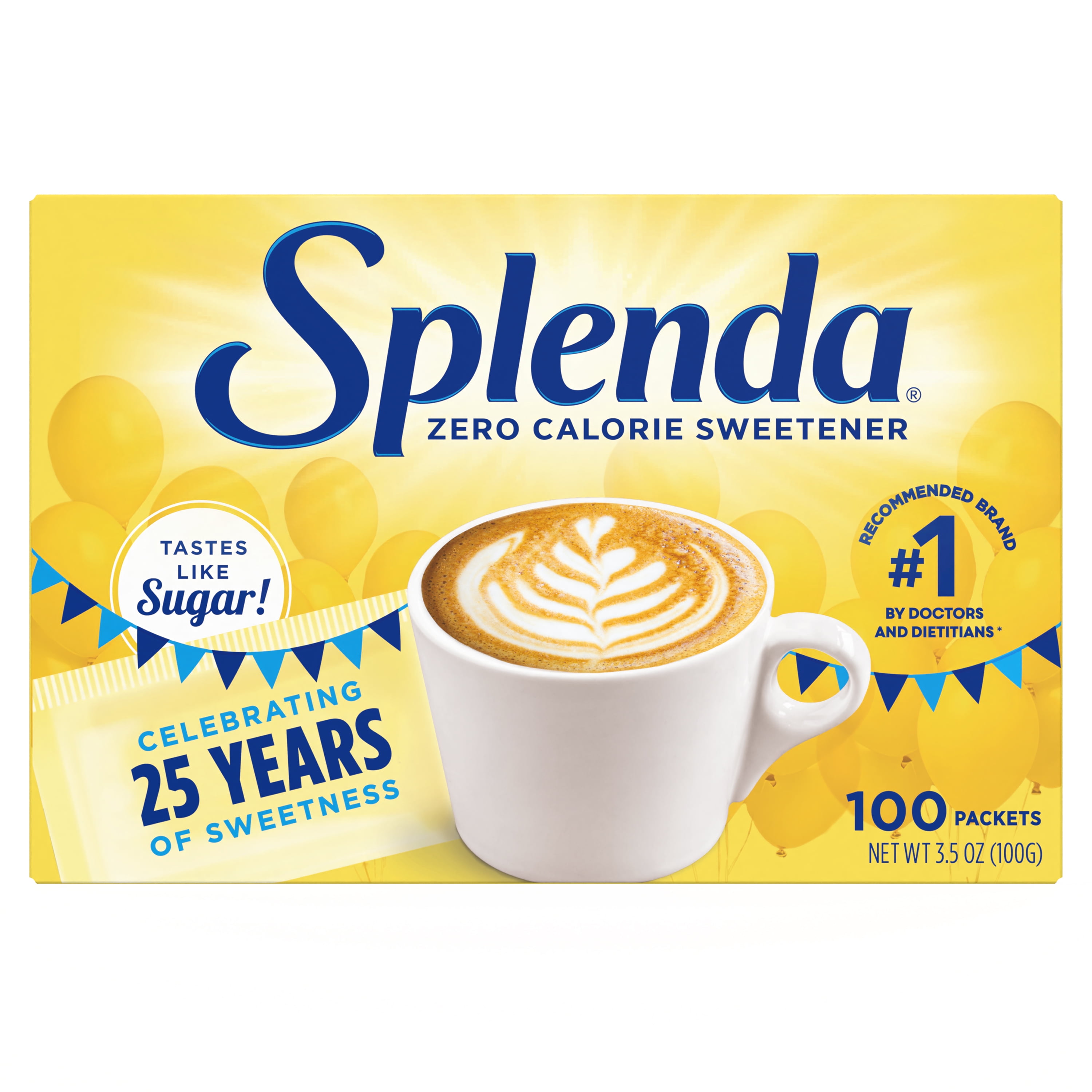 Splenda Zero Calorie Sweetener, Sugar Substitute Packets - 100CT ...