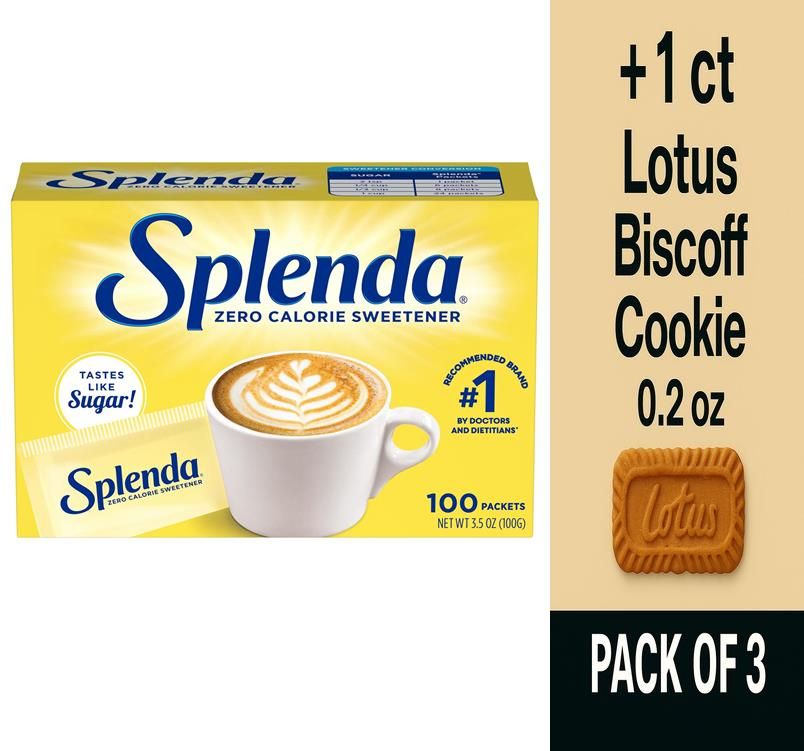 Splenda Zero Calorie Sweetener Packets - 100 ct - Pack of 3 & Lotus ...