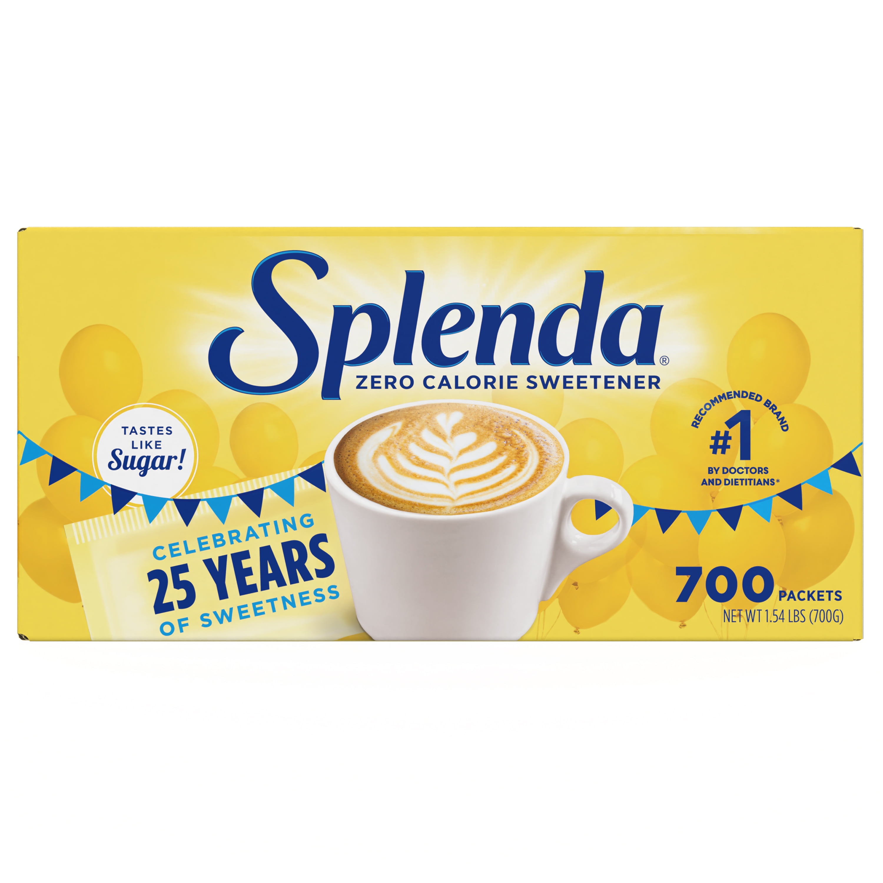 Splenda Brand Individual Zero Calorie Sugar Substitute Sweetener ...