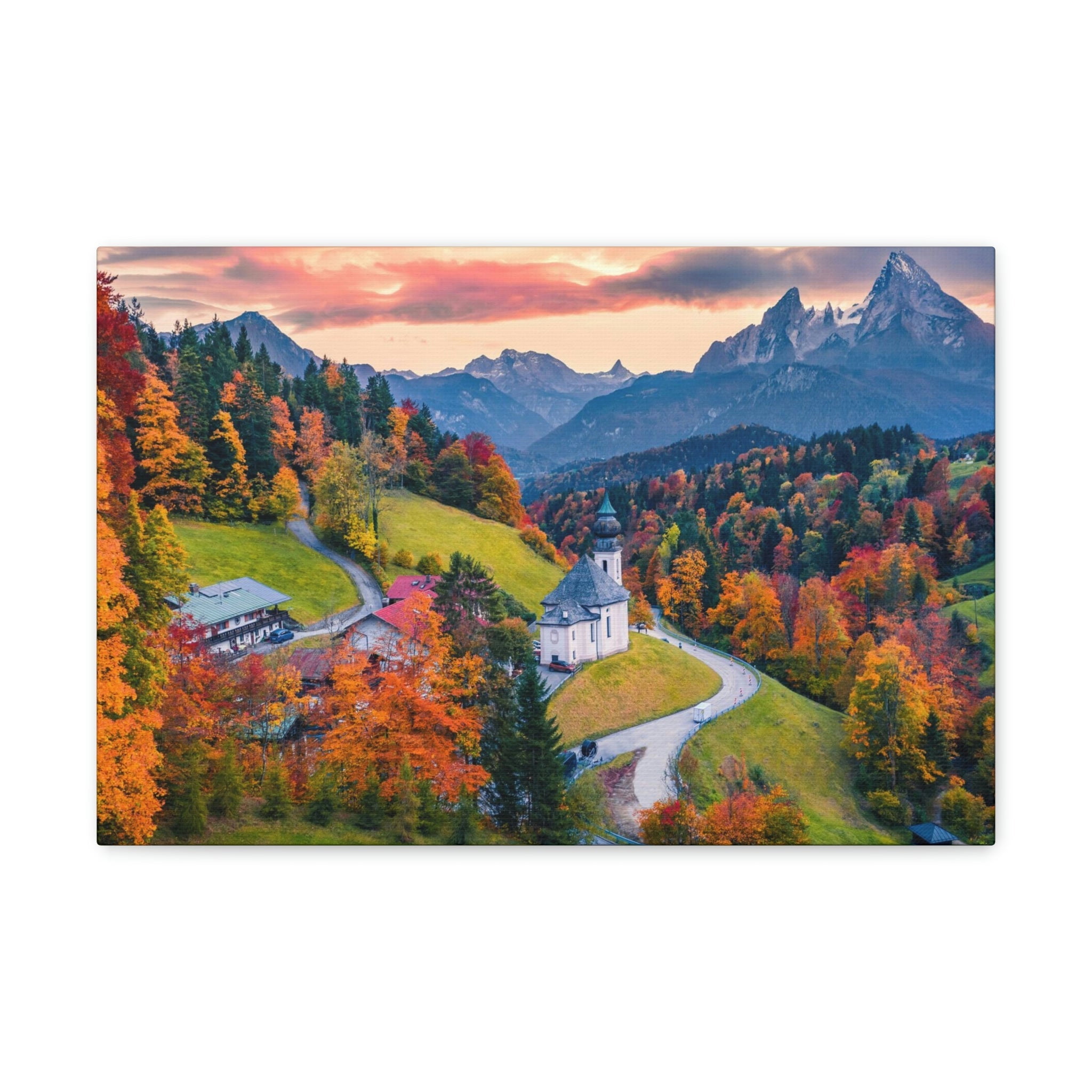 Splendid Autumn Sunset at the Countryside Scene Beautiful Awesome and ...