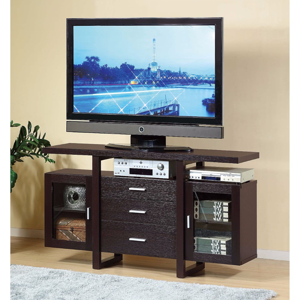 Splendid Contemporary Style TV Stand Cum Buffet, Brown - Walmart.com
