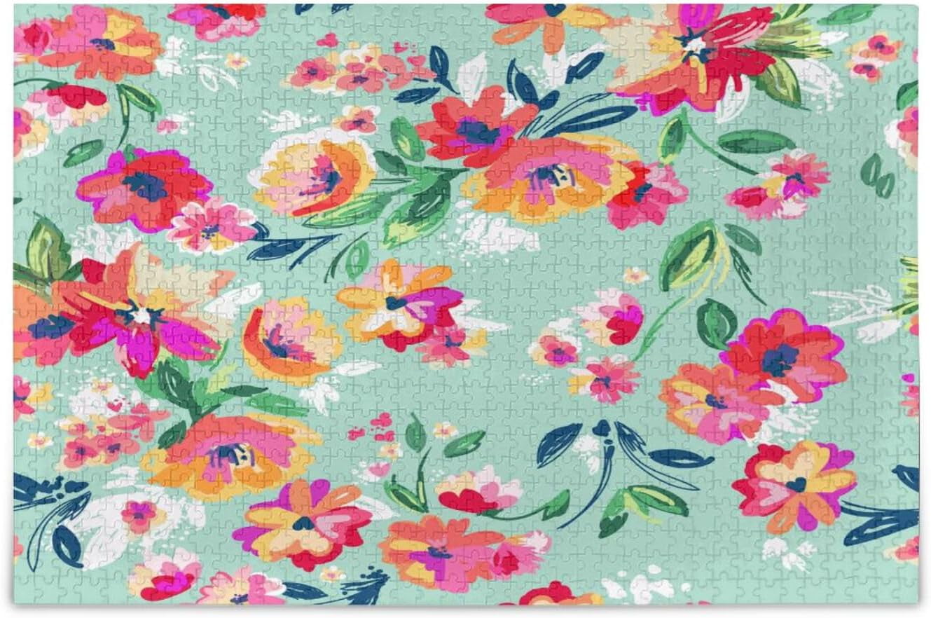 Splendid Flowers 500 Piece Jigsaw Puzzle for Adults, Family Game ...