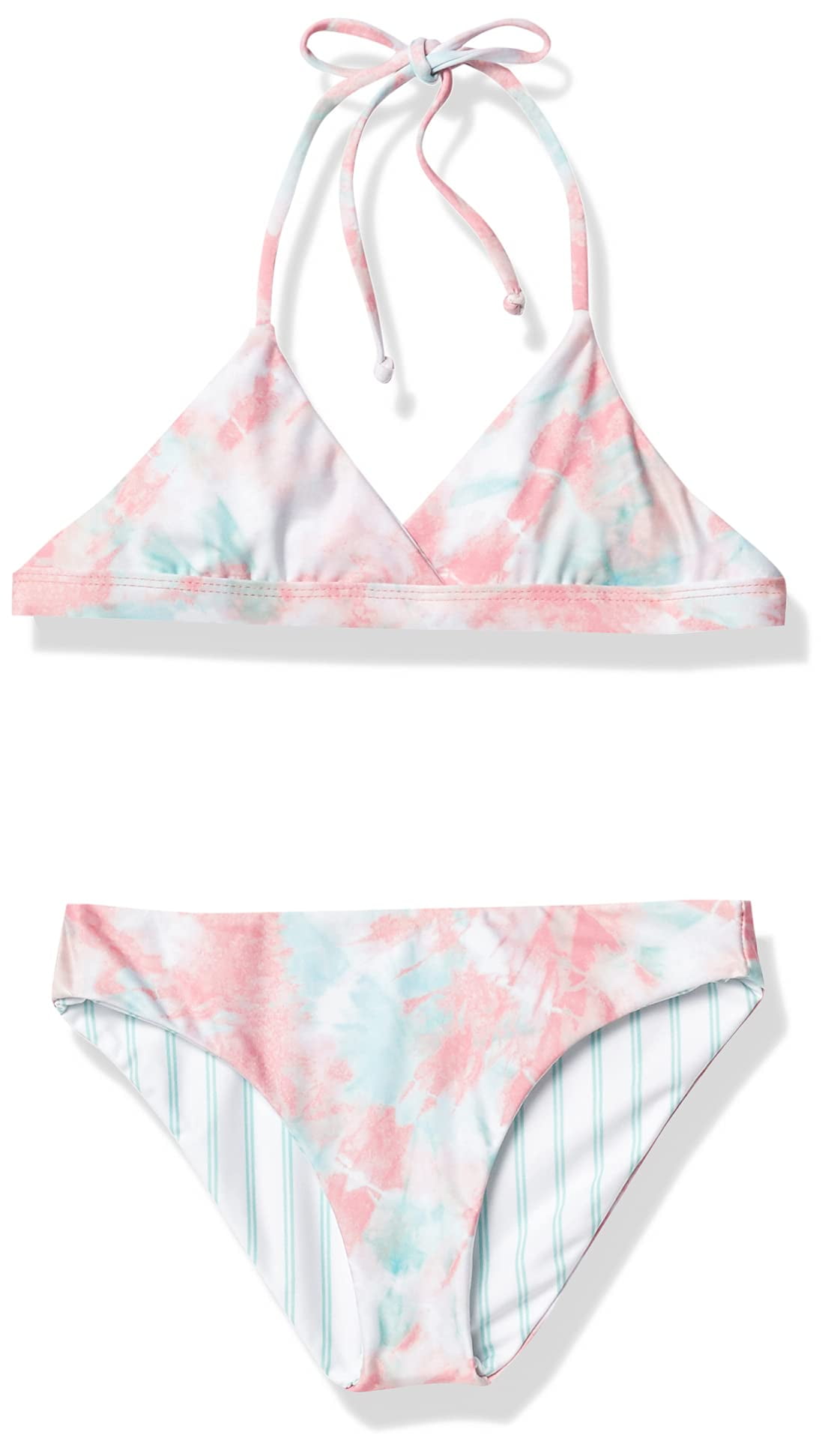 Splendid Girls' Bellini Triangle Bra Set, Fresh Peach, 12 - Walmart.com